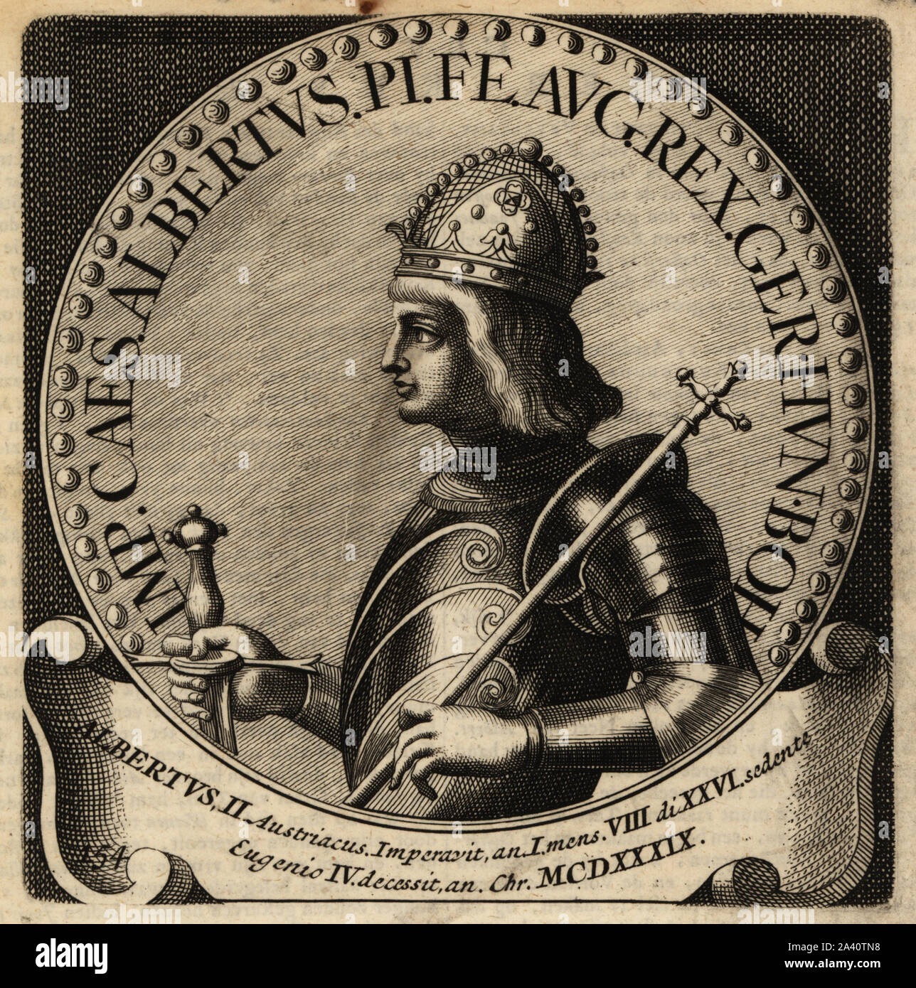 King Albert II of Germany, 1397-1439. Albertus II Austriacus, King of ...