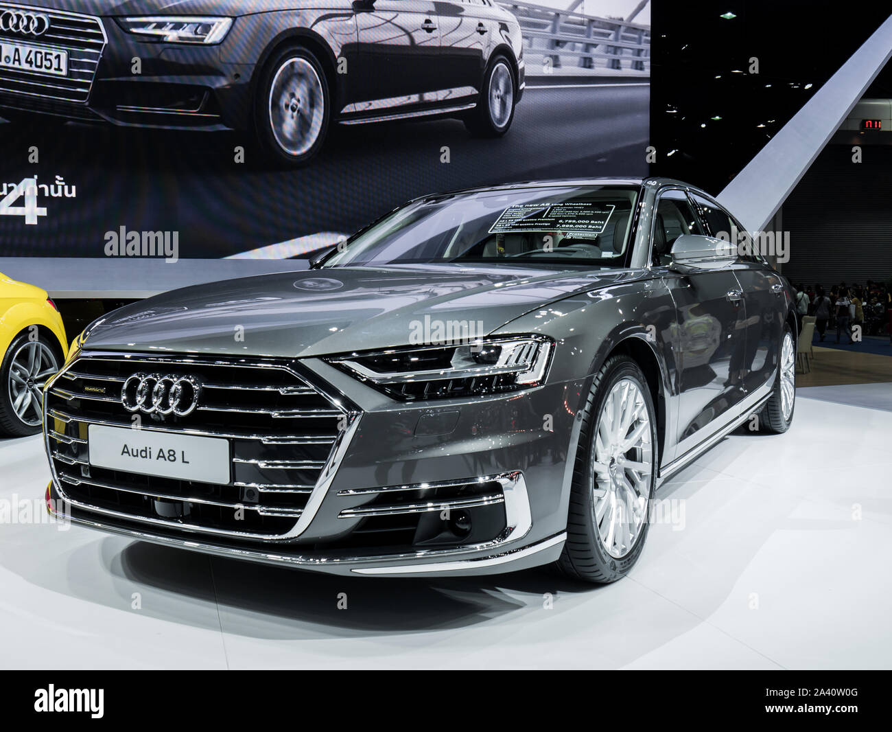 Nonthaburi, THAILAND, March 2018 : Audi a8 l on display in Bangkok ...