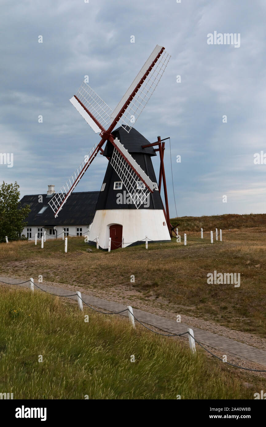 Old windmill from the west coast of Denmark Stock Photo - Alamy