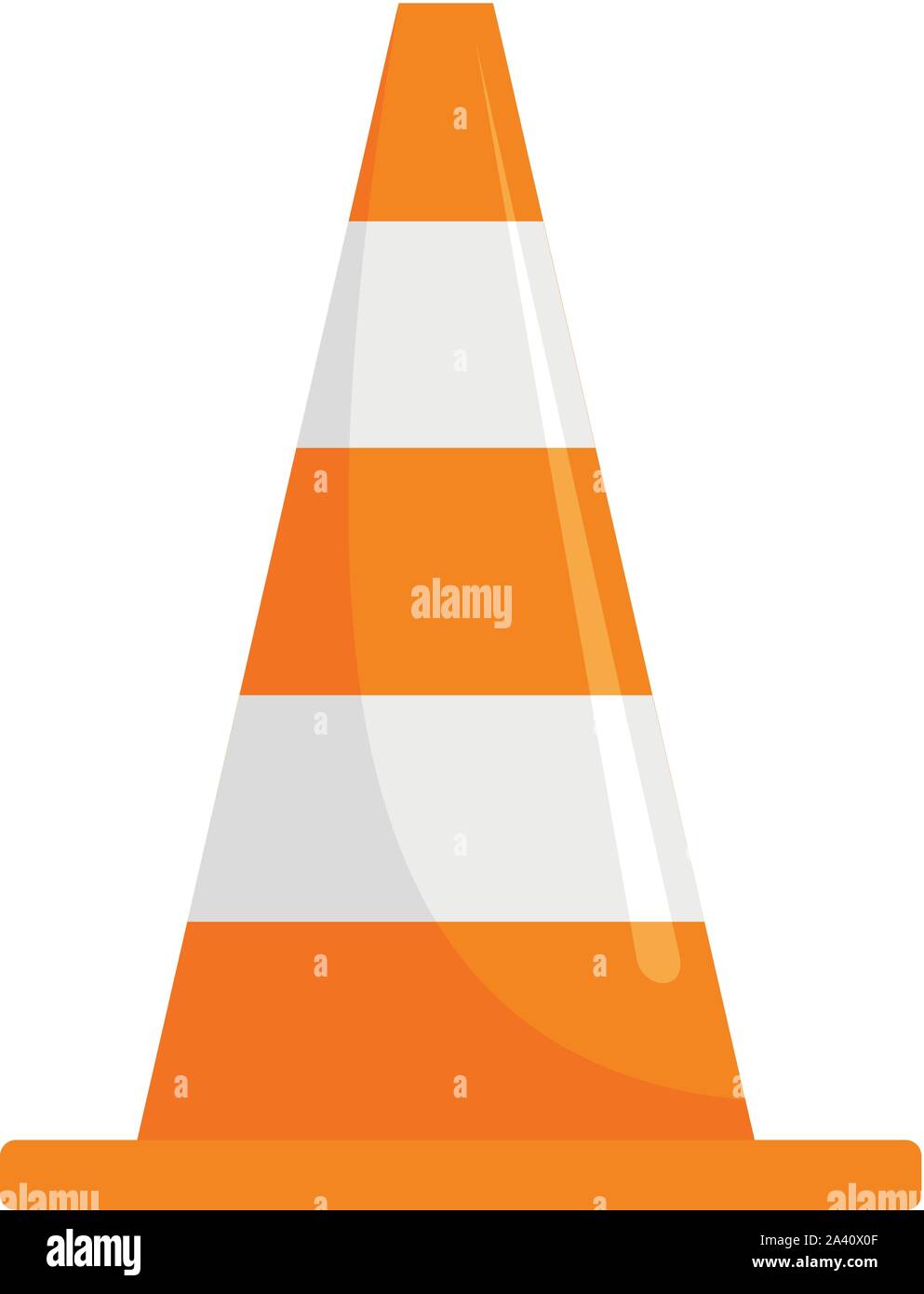 Road cone icon. Flat illustration of road cone vector icon for web ...