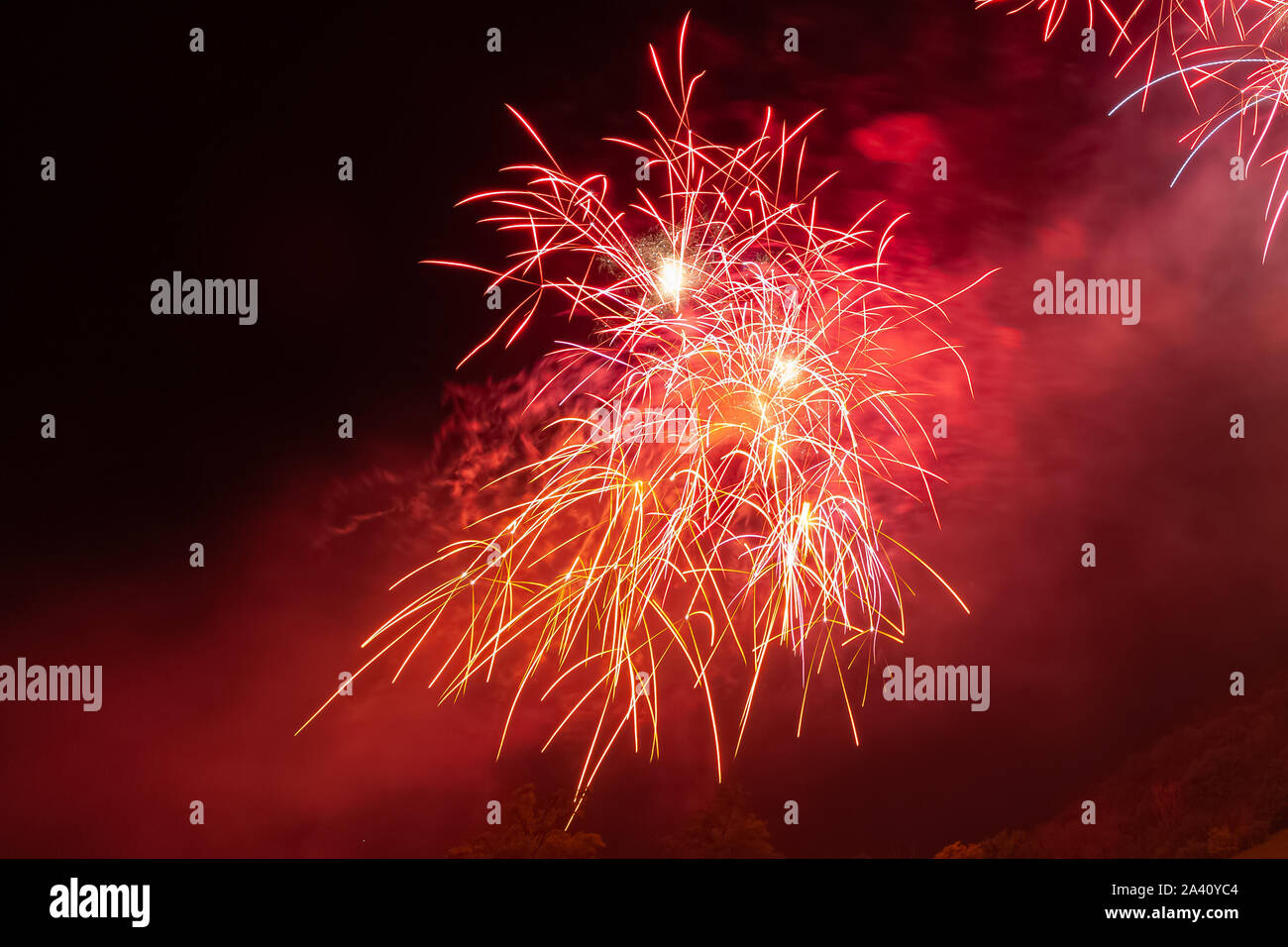 Explosion red sky hi-res stock photography and images - Alamy