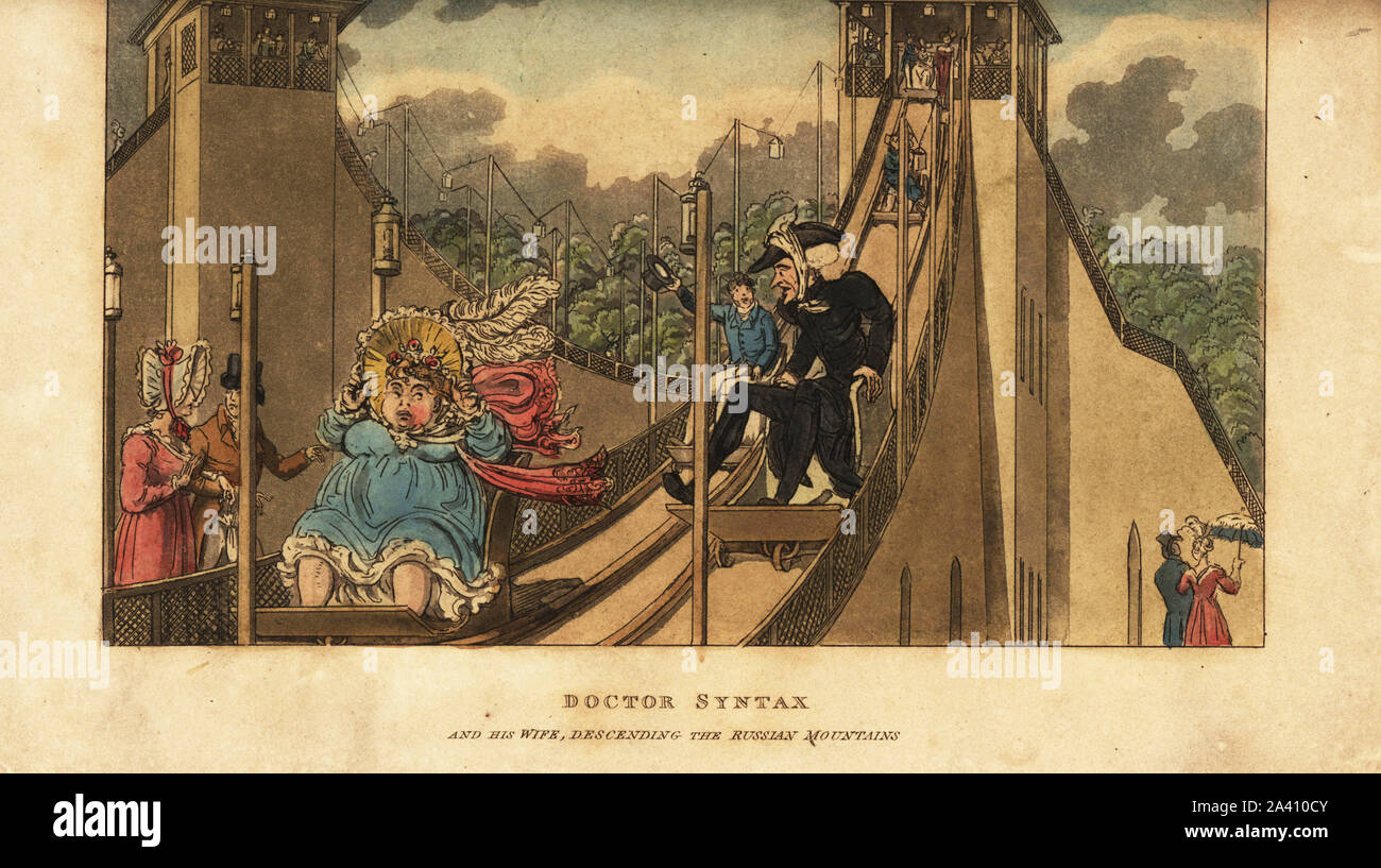 Doctor syntax and his wife descending the russian mountains hi-res ...