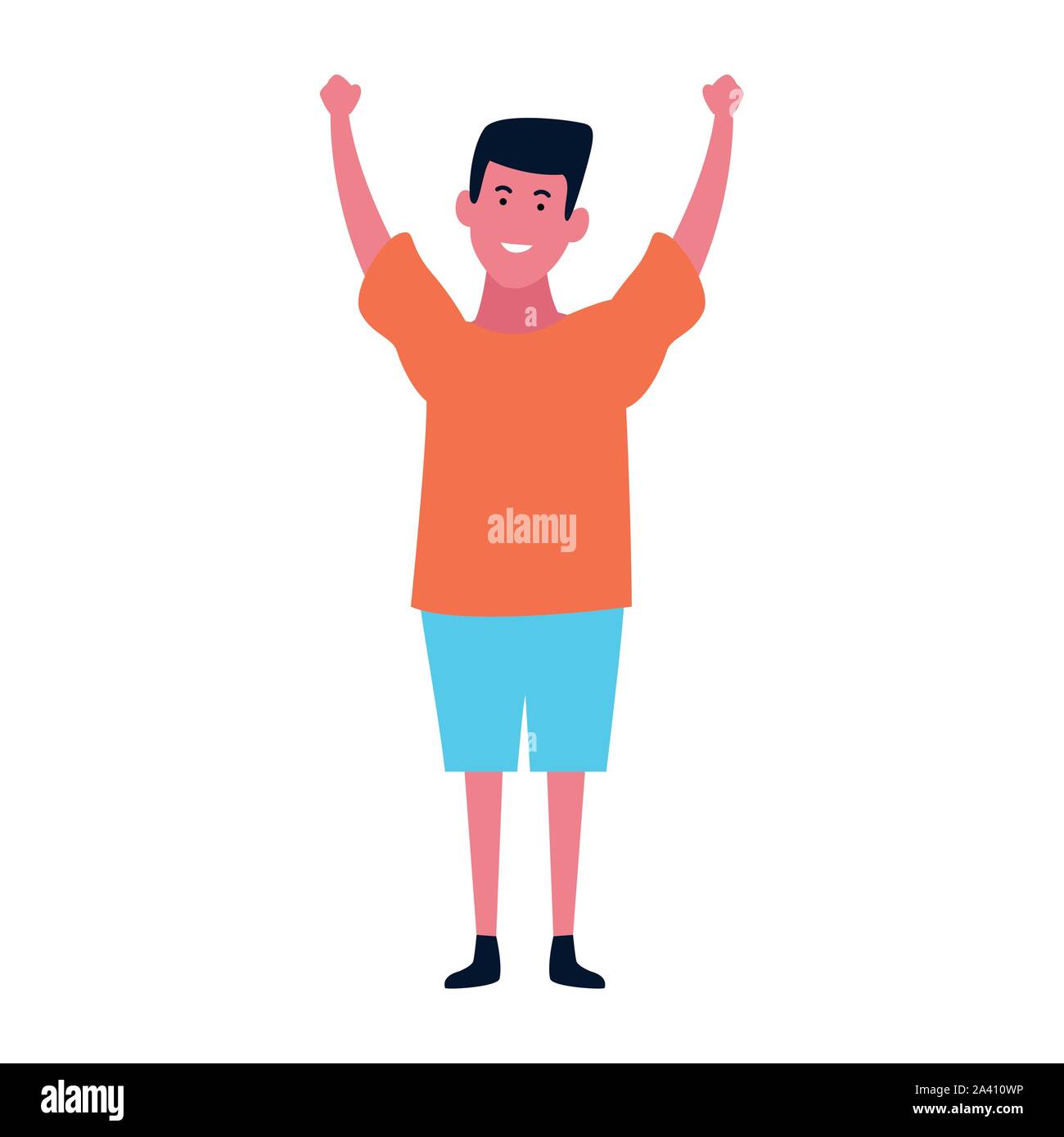 happy boy icon, flat design Stock Vector Image & Art - Alamy