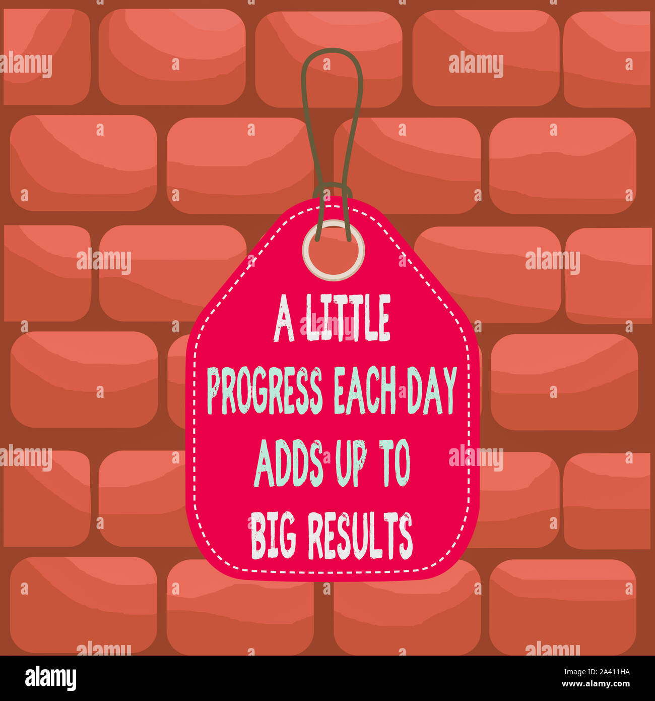 Handwriting text A Little Progress Each Day Adds Up To Big Results. Conceptual photo Step by ...