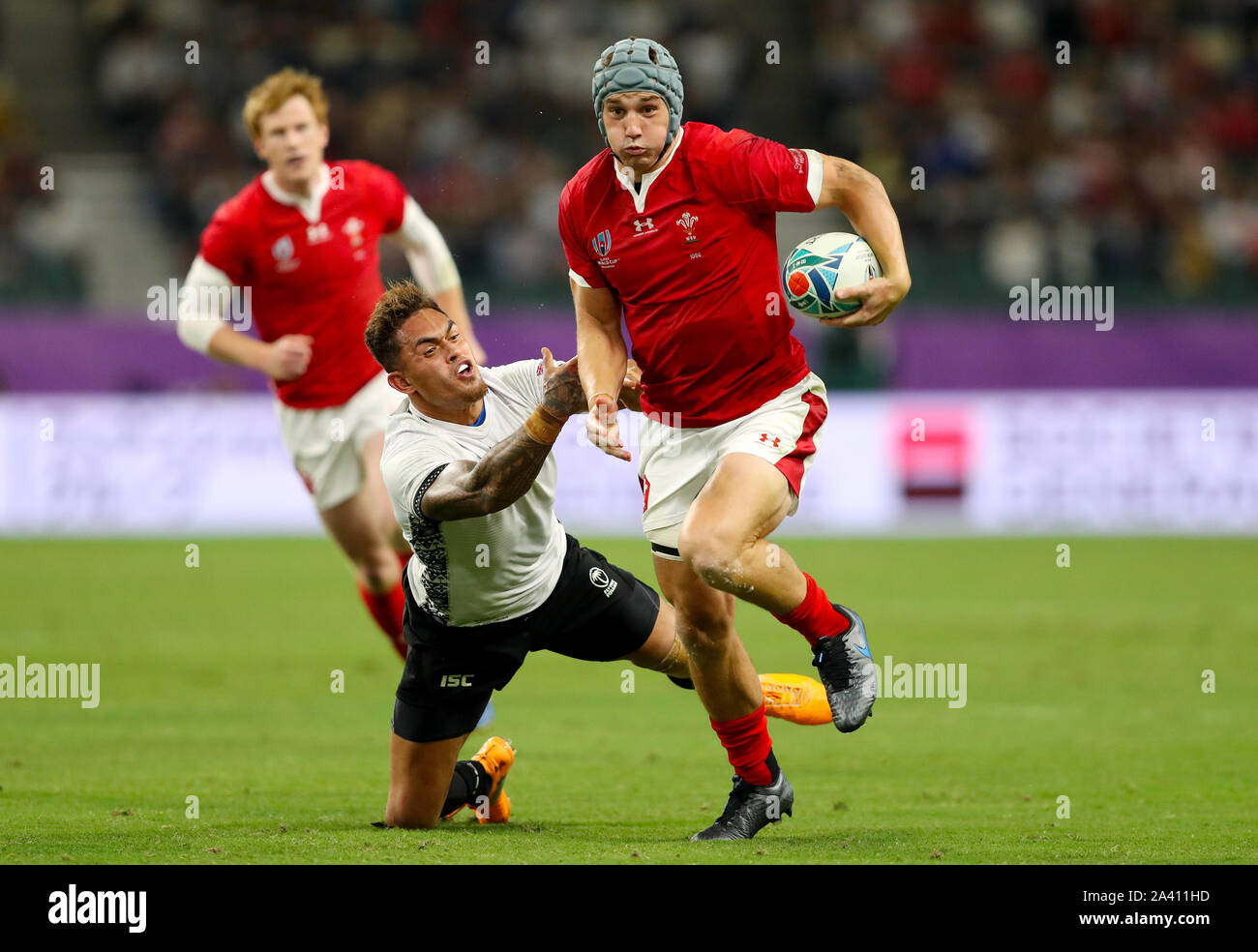 Wales' Jonathan Davies during the 2019 Rugby World Cup Pool D match at ...