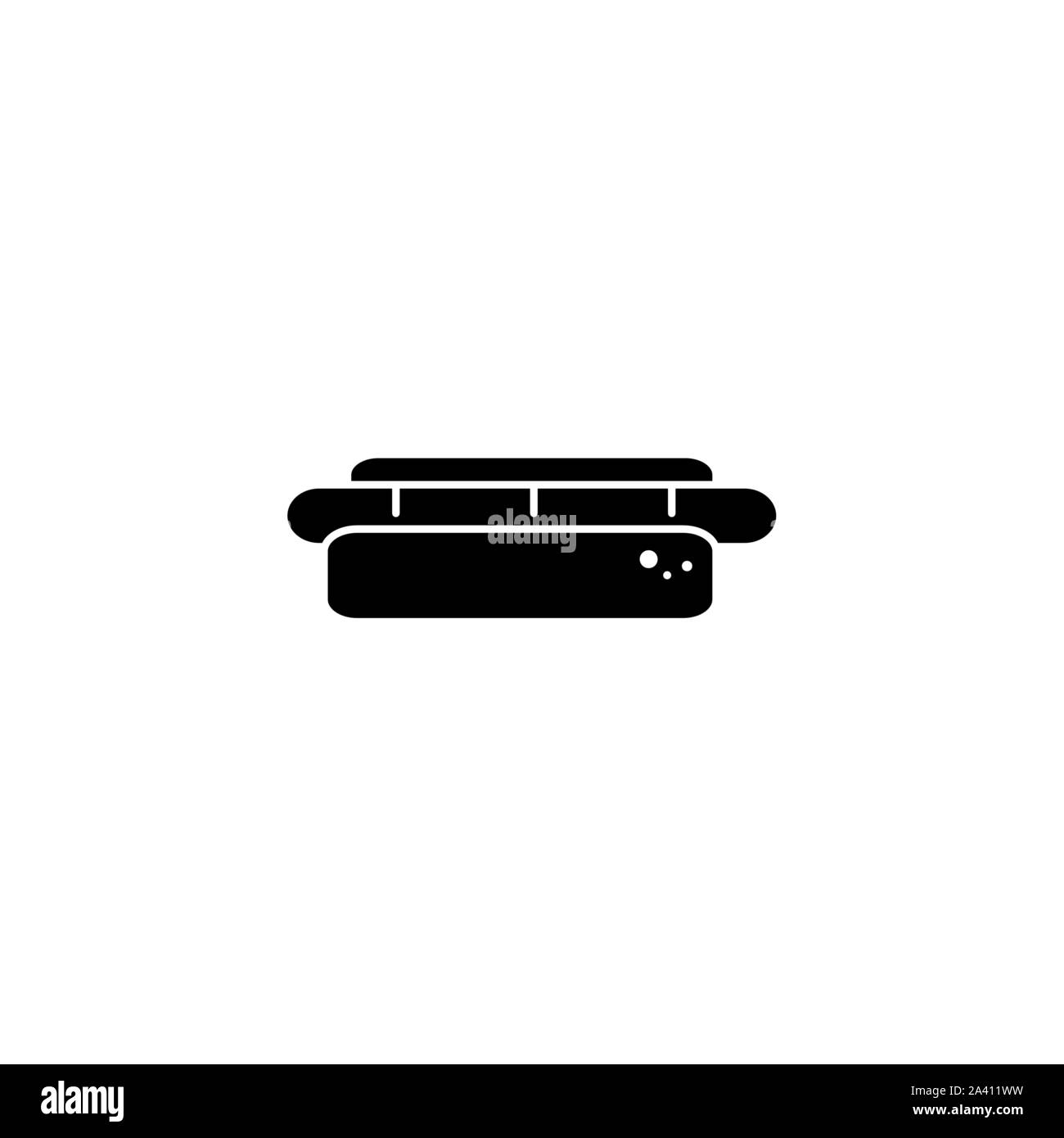 hot dog fast food line style icon vector illustration design Stock ...