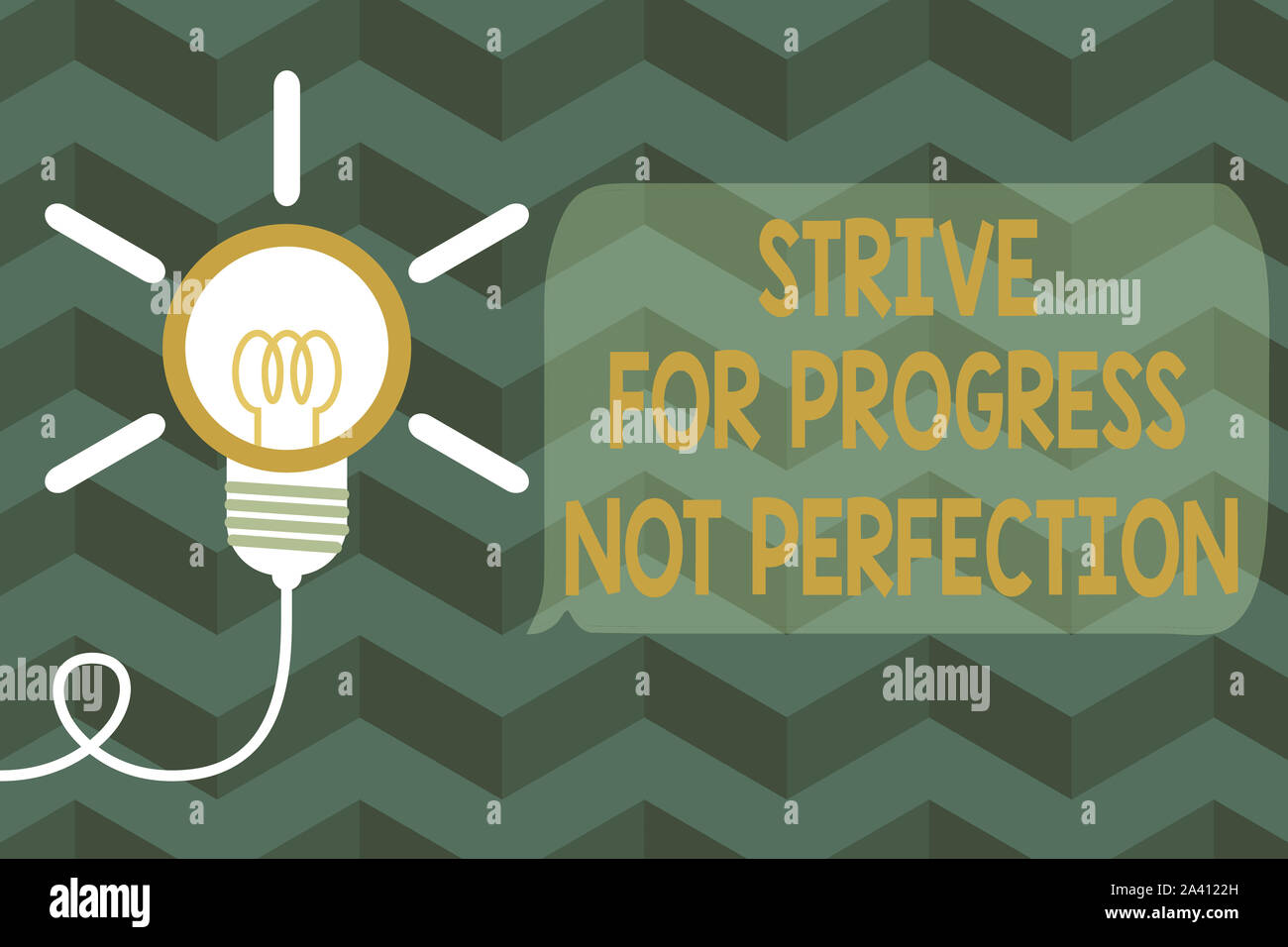 Text sign showing Strive For Progress Not Perfection. Business photo ... Text sign showing Strive For Progress Not Perfection. Business photo ...