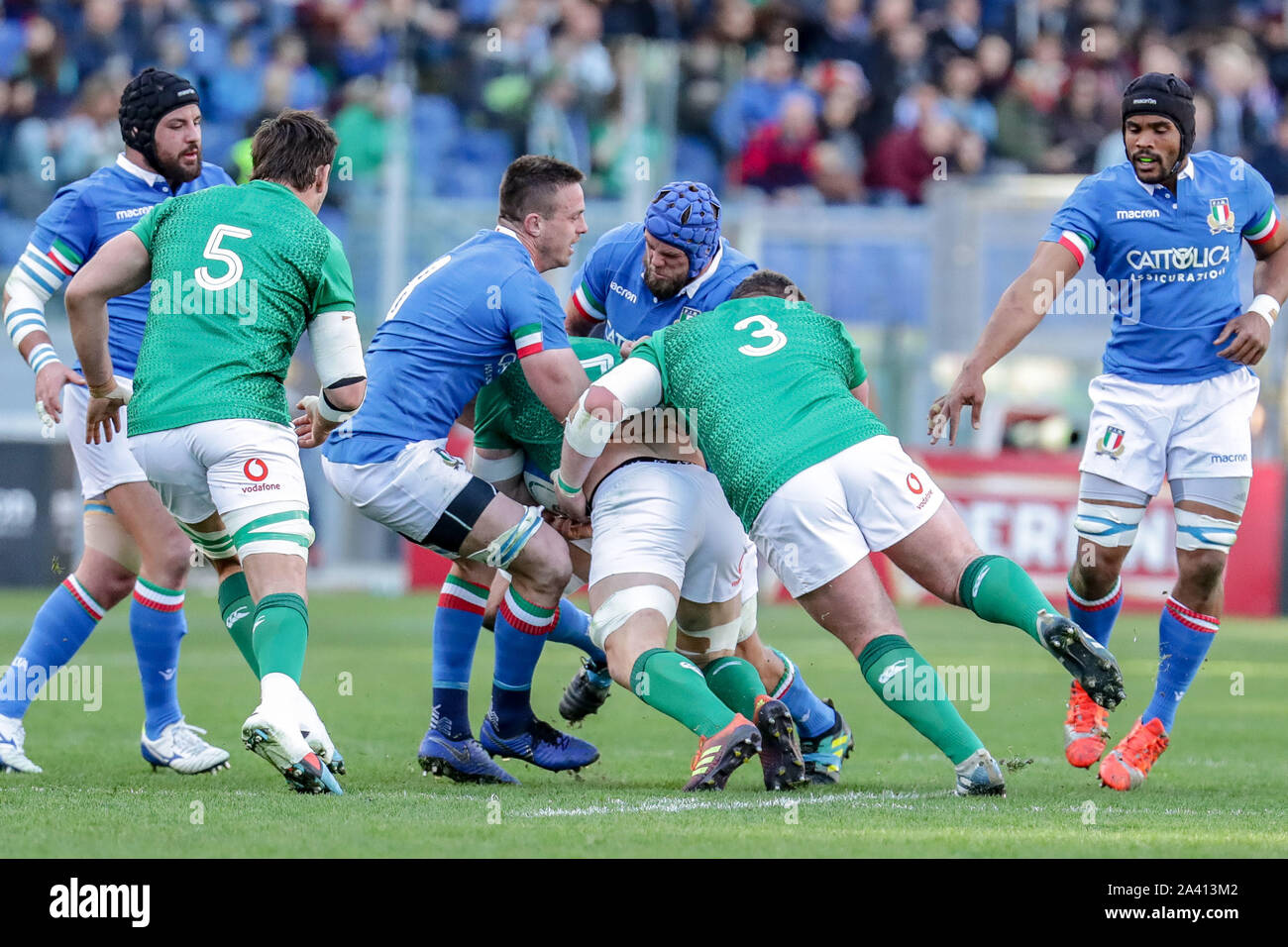 contrasto Italy vs irlanda during Guinness Six Nations 2019 - Italy vs ...