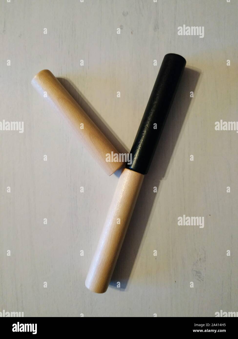 Y wood stick letter design concept Stock Photo - Alamy