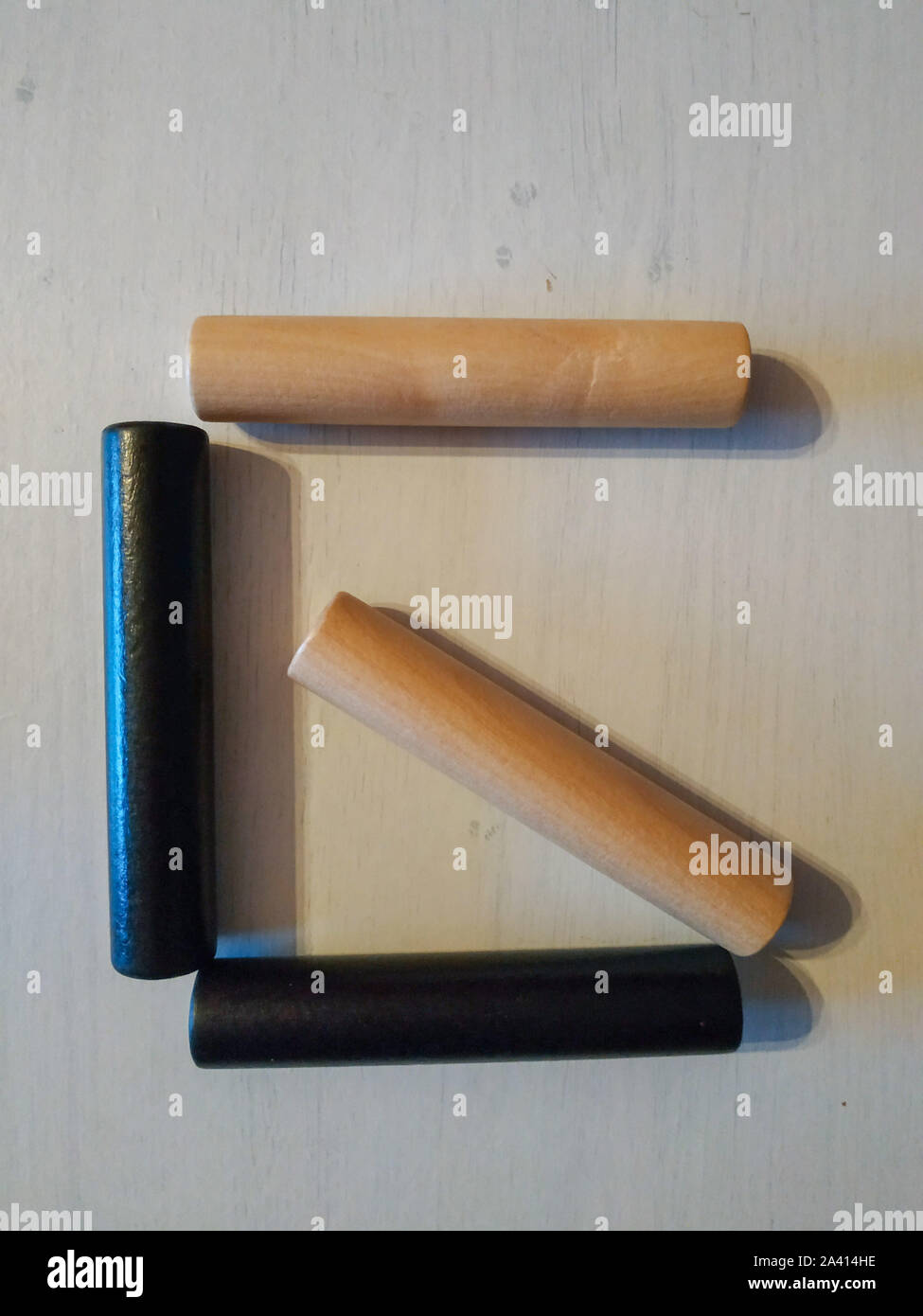 G wood stick letter design concept Stock Photo - Alamy