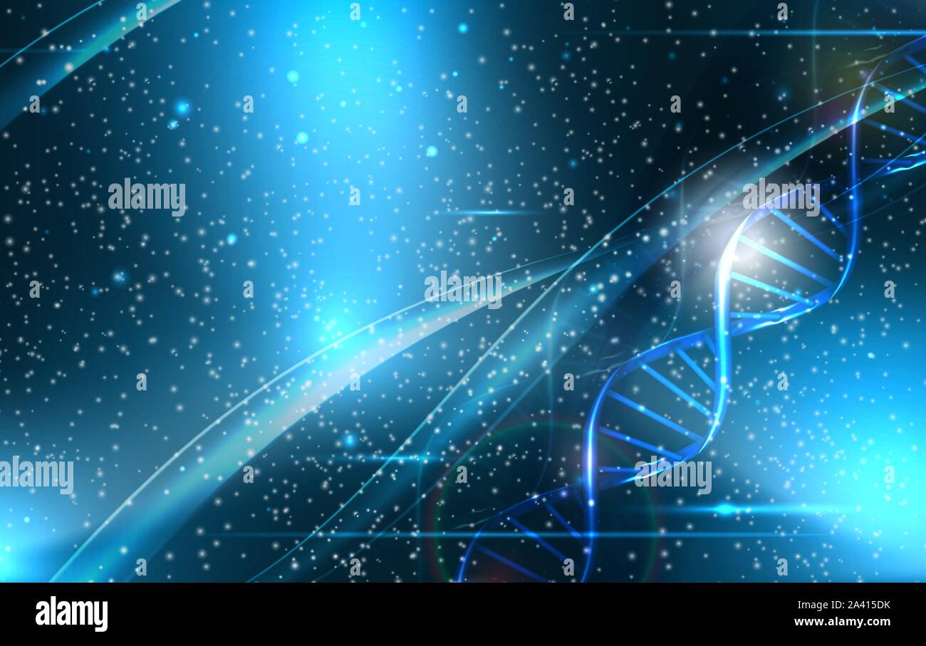 Abstract background with dnk spiral for information and medicine ...