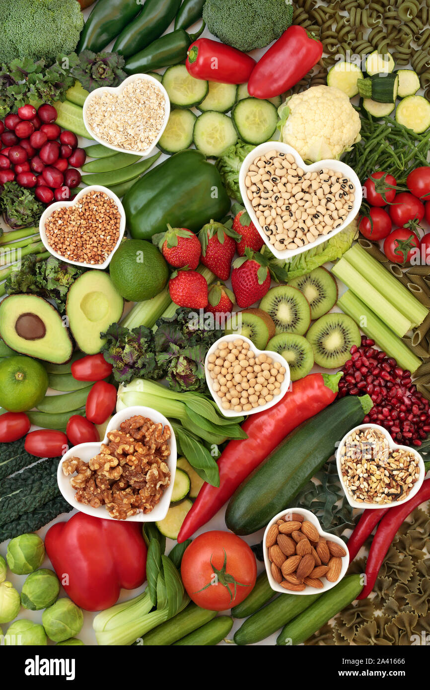 Fruit vegetables legumes whole grains hi-res stock photography and ...