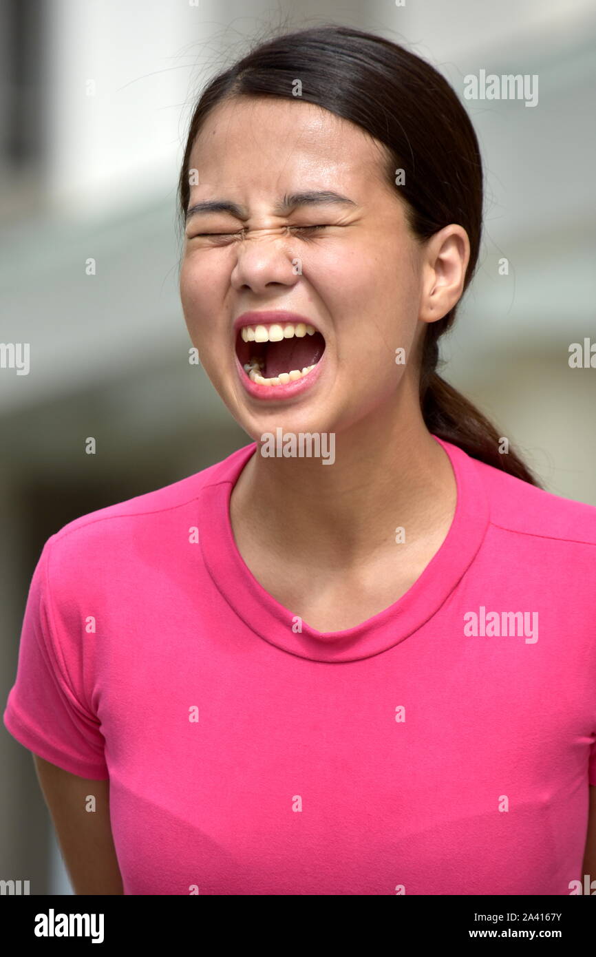 An Adult Female And Anger Stock Photo - Alamy