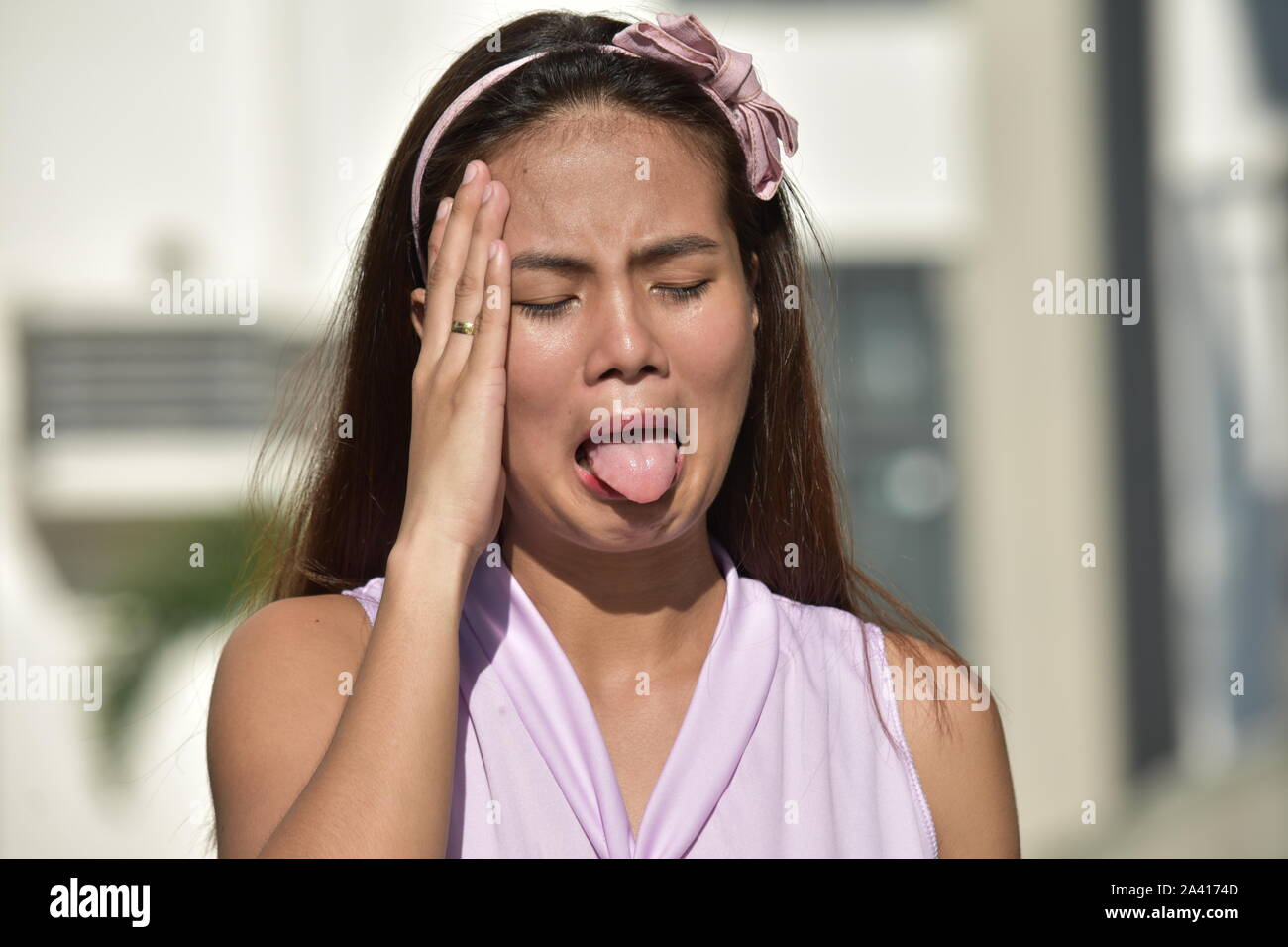 Female Poor Health Stock Photo - Alamy