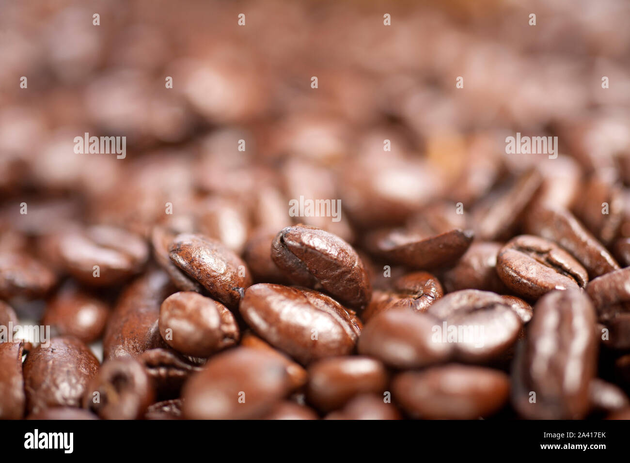Fresh coffee beans before being ground Stock Photo - Alamy