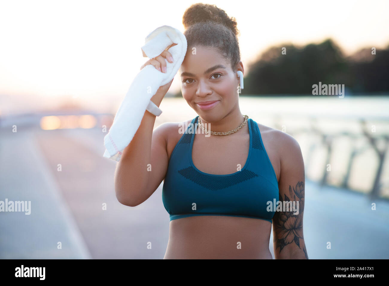 Sweaty woman exercise sport hi-res stock photography and images - Alamy