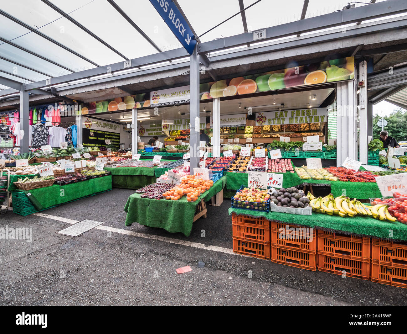 The famous Bury Market in Central Lancashire Stock Photo - Alamy