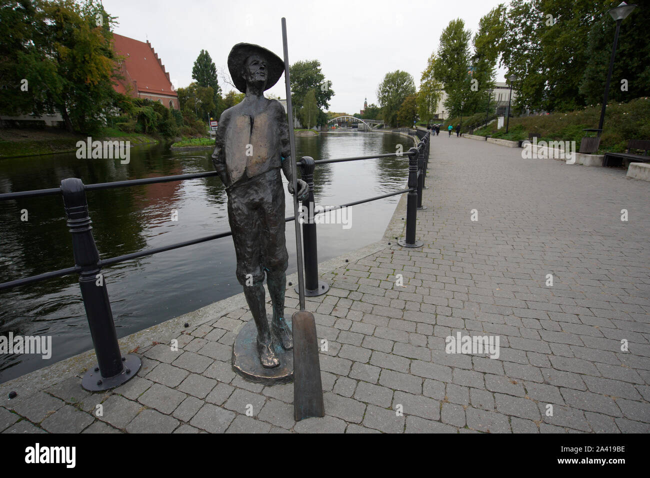A sculpture of the Hungarian cartographer Franciszek Florian Czak who ...