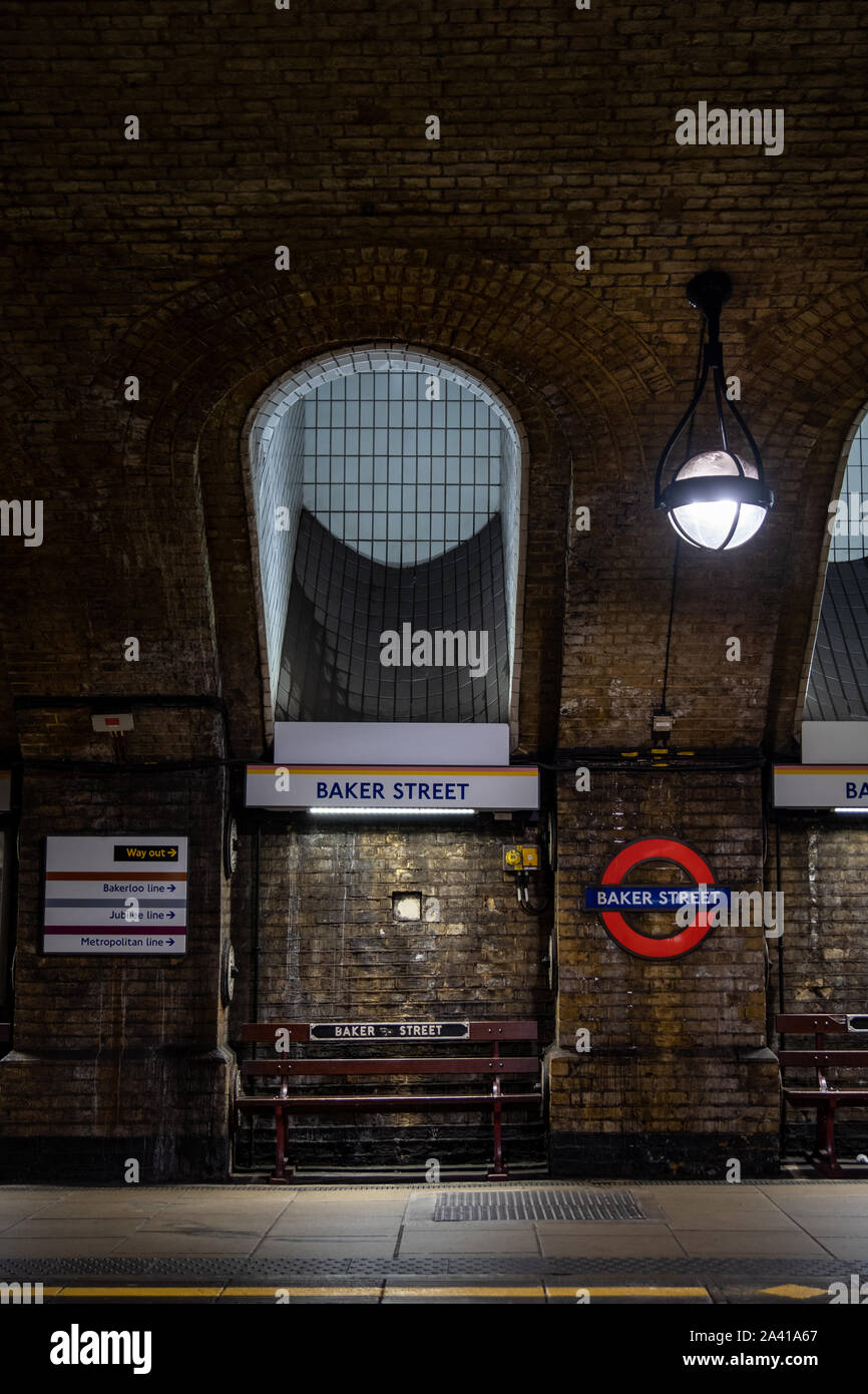 Baker Street London Underground Station- UK Stock Photo - Alamy