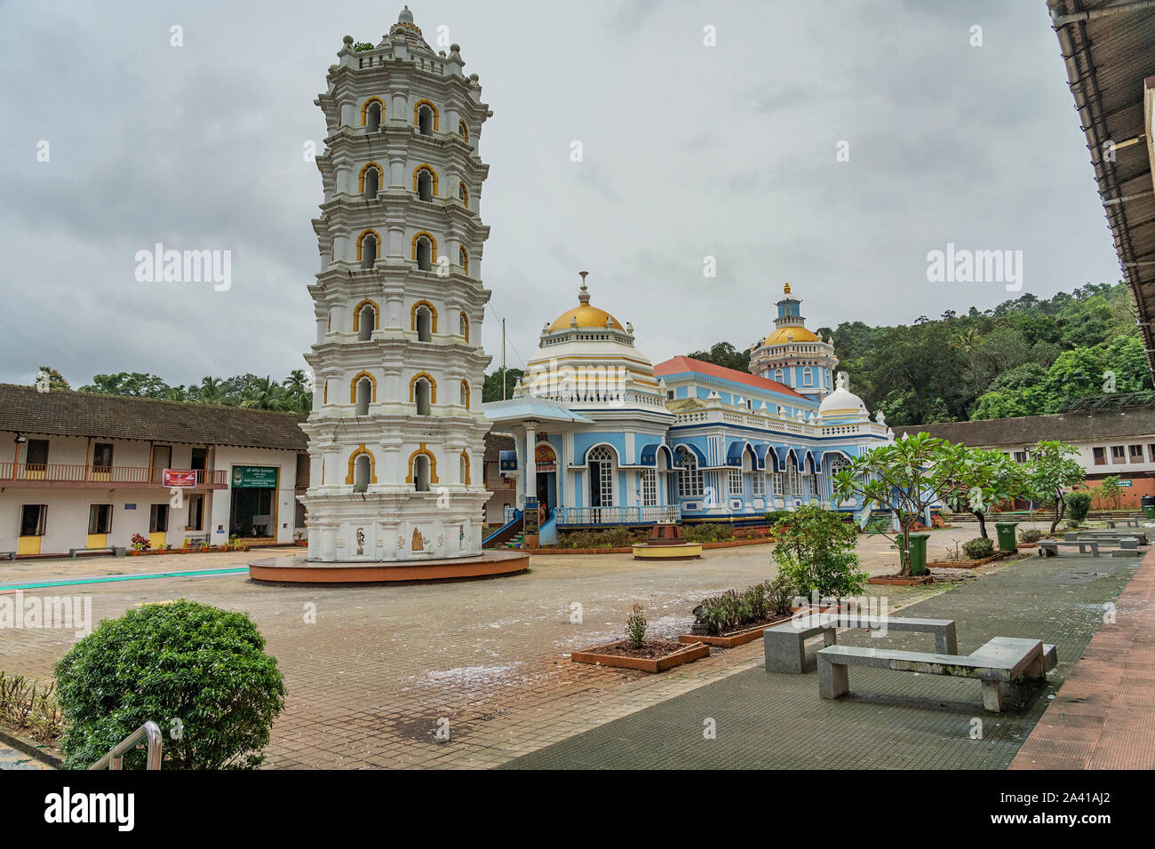 Mangeshi Village, Priol - View to Mangueshi Temple, which is one of the ...