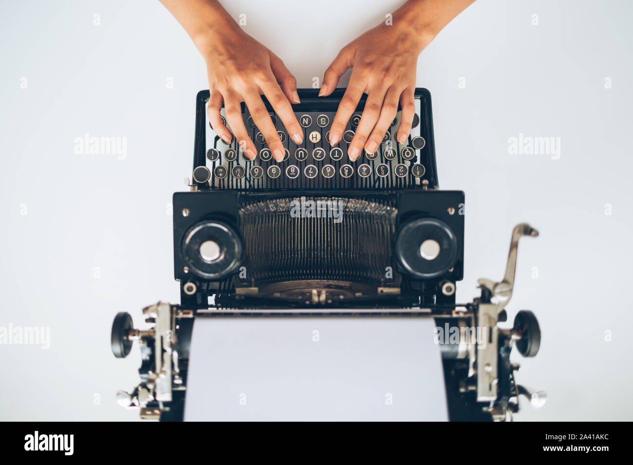Secretary typing hi-res stock photography and images - Alamy