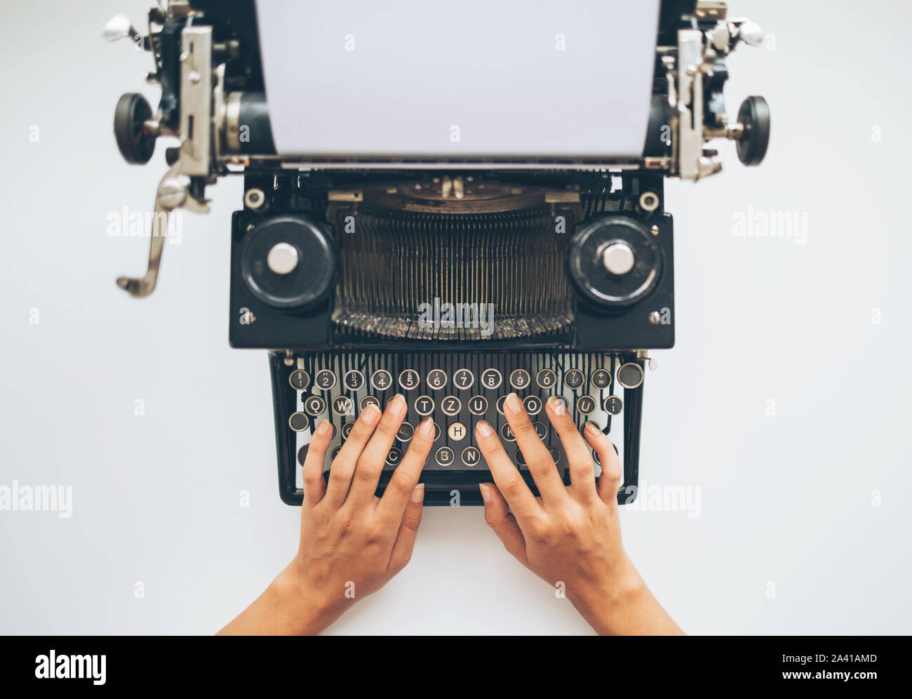 Secretary typing hi-res stock photography and images - Alamy