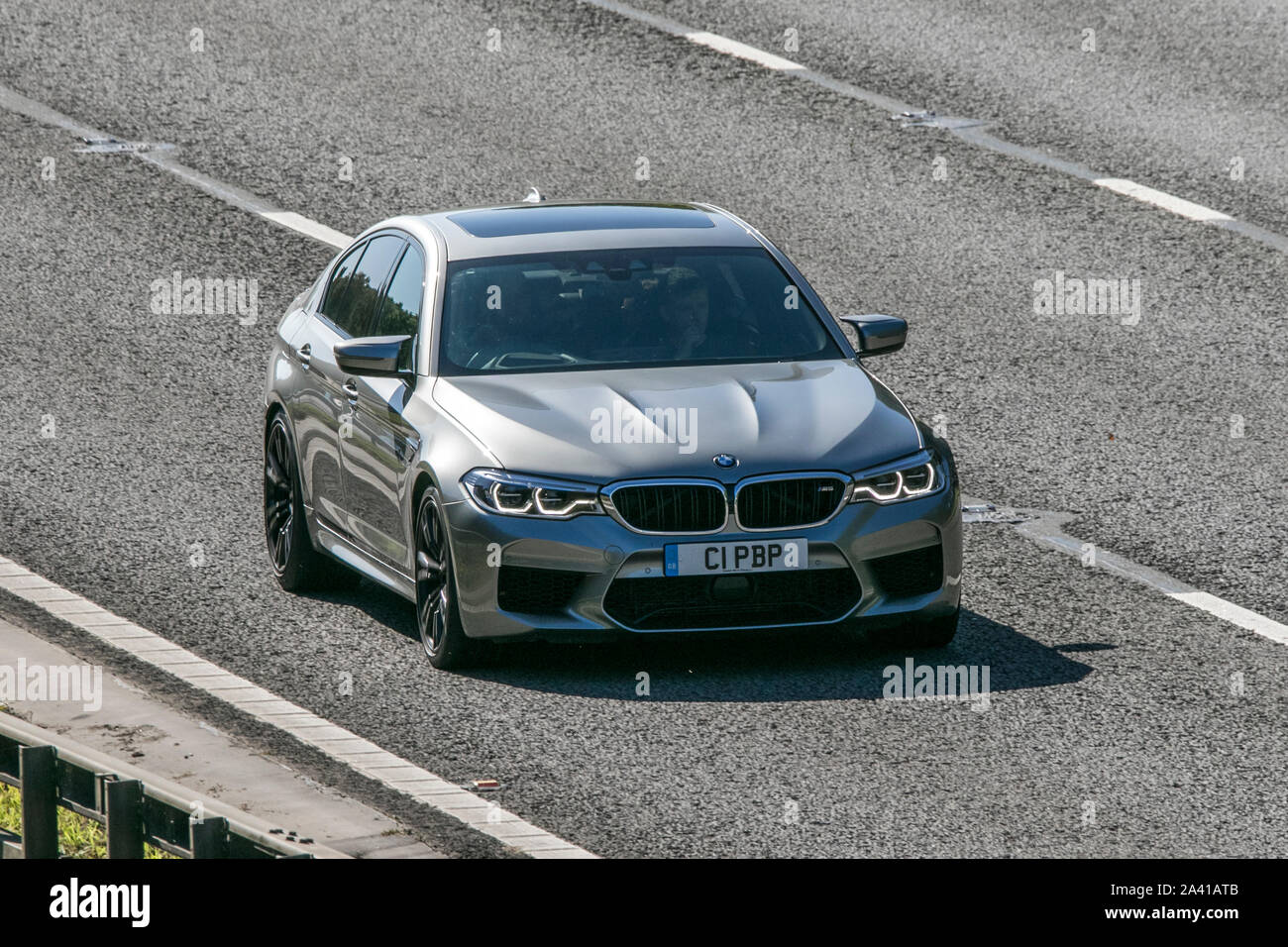 C1PBP 2018 BMW M5 Auto Grey Stock Photo - Alamy