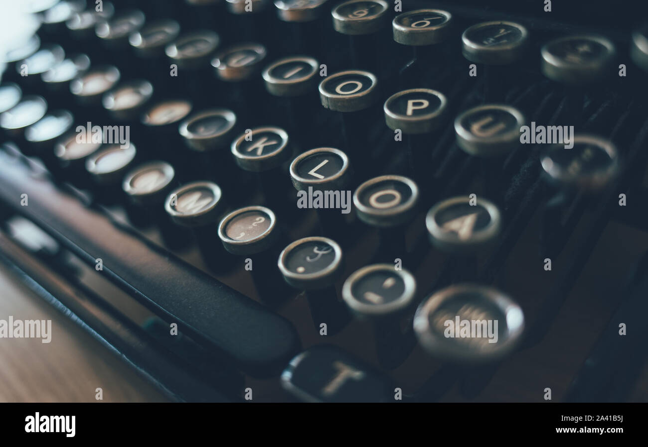 Typewriter macro view hi-res stock photography and images - Alamy