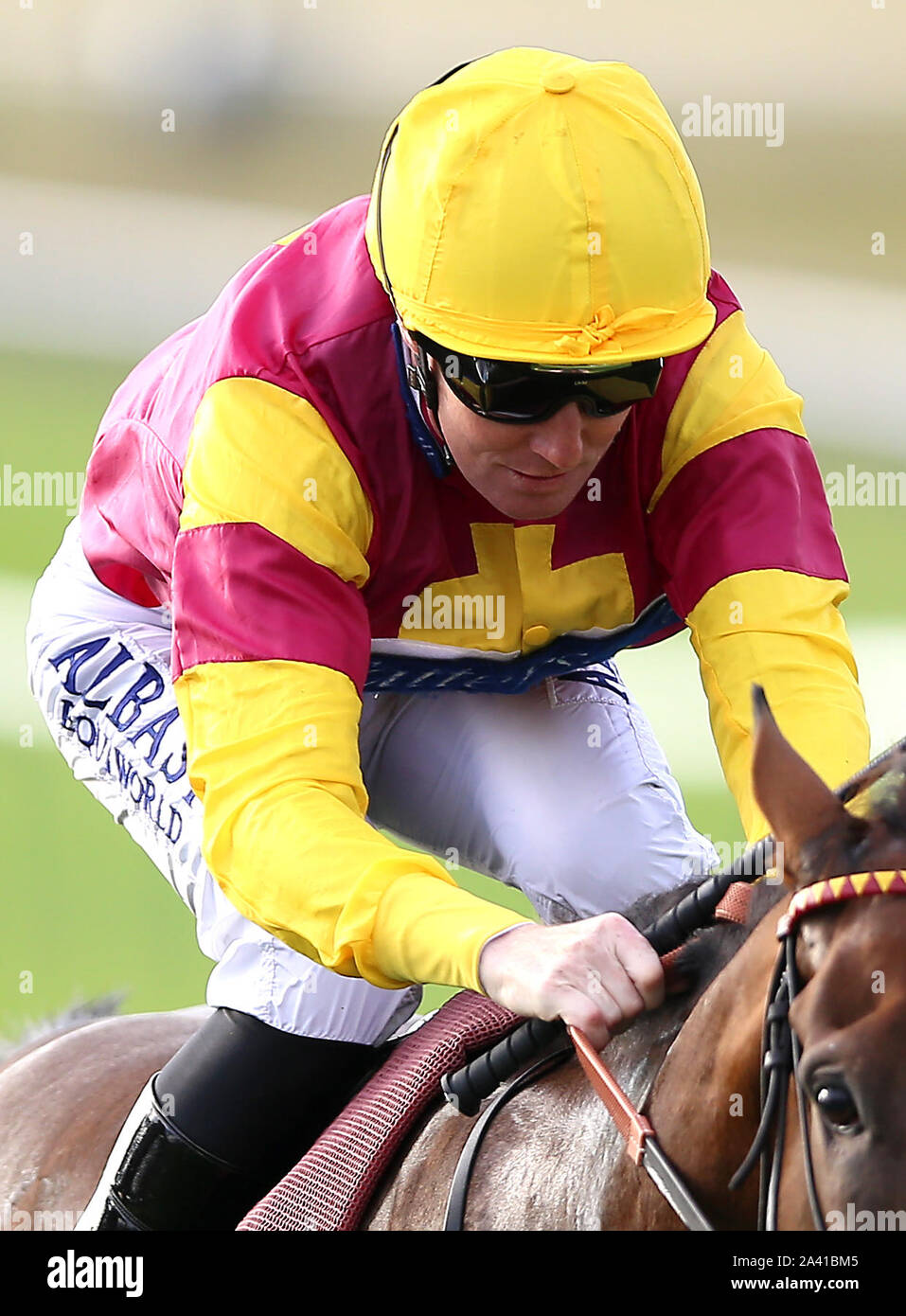 Jockey Pat Cosgrove during day one of The Cambridgeshire Meeting at ...