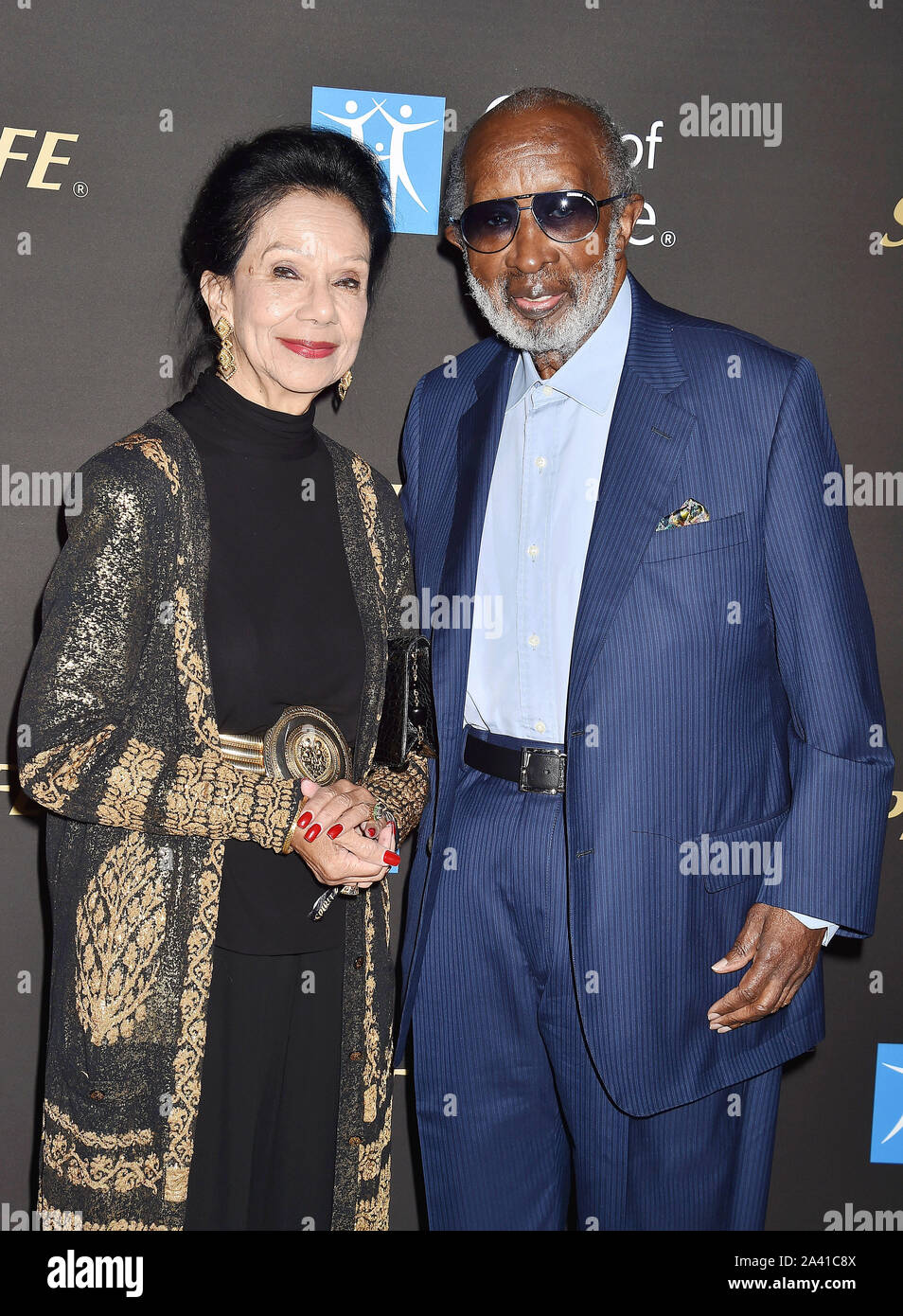 SANTA MONICA, CA - OCTOBER 10: Clarence Avant (R) and Jacqueline Avant ...