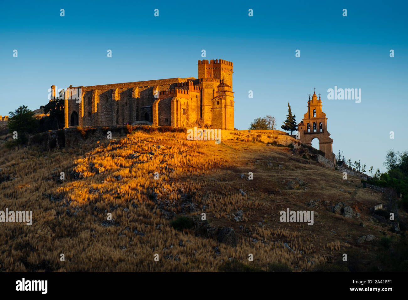 Castle fortress. Priory Church Nuestra Señora del Mayor Dolor, Aracena ...