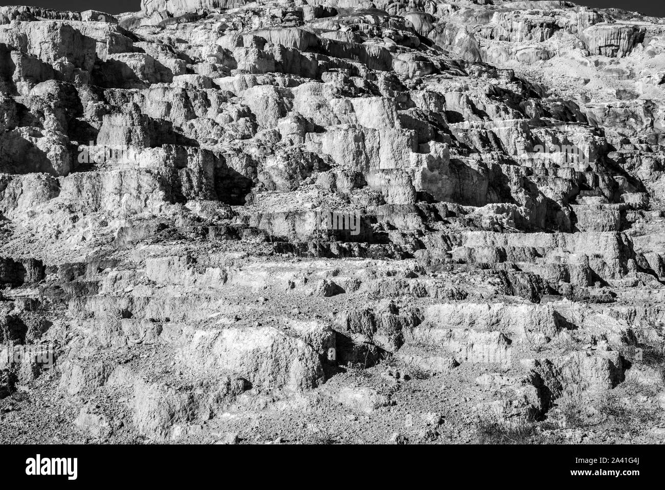 Minerva Terraces at the lower Mammoth Hot Springs in ...