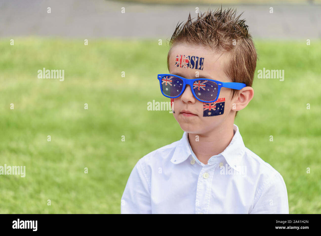 Australian flag people citizenship hi-res stock photography and images ...