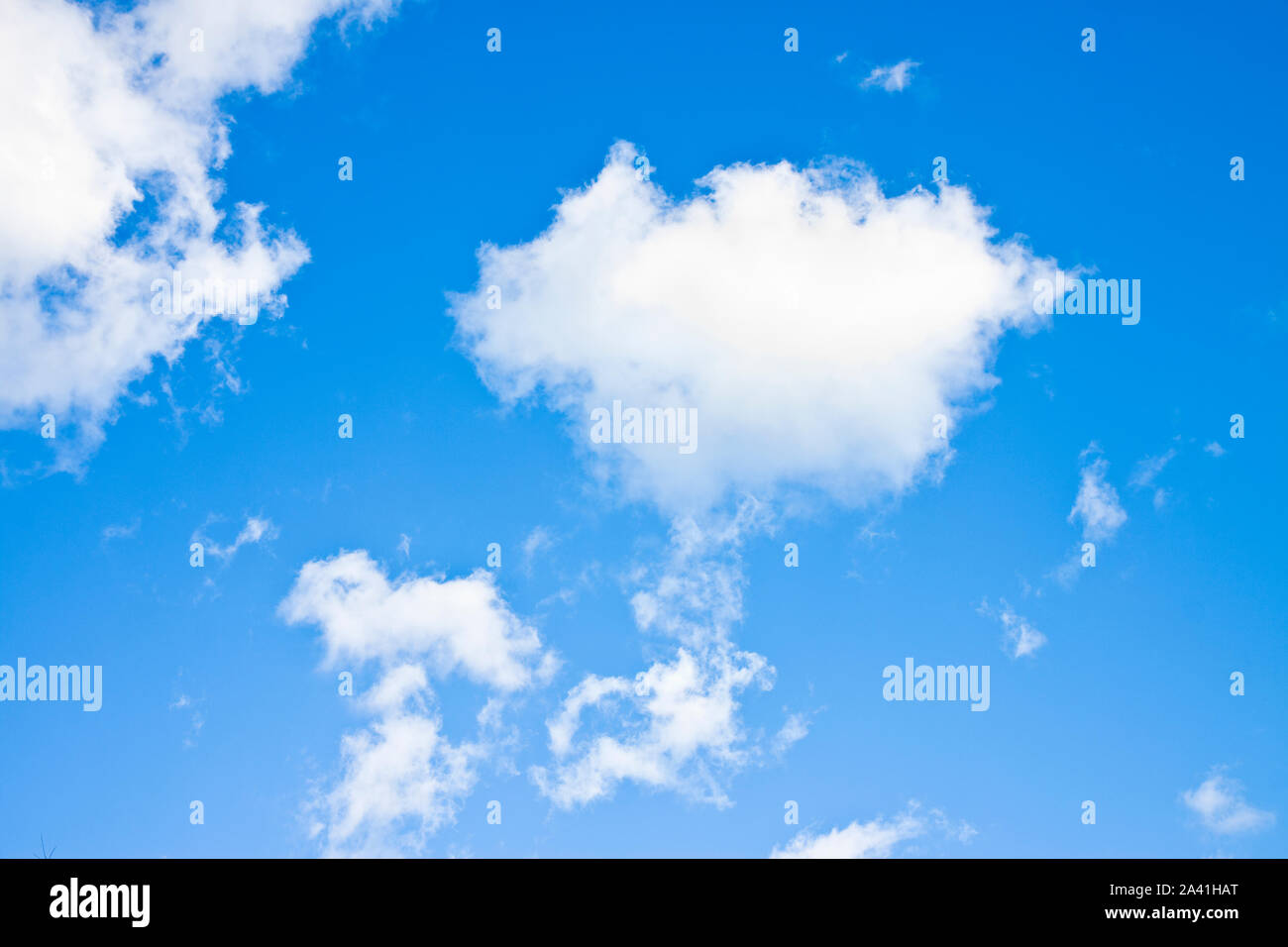 Blue sky background with withe clouds Stock Photo - Alamy