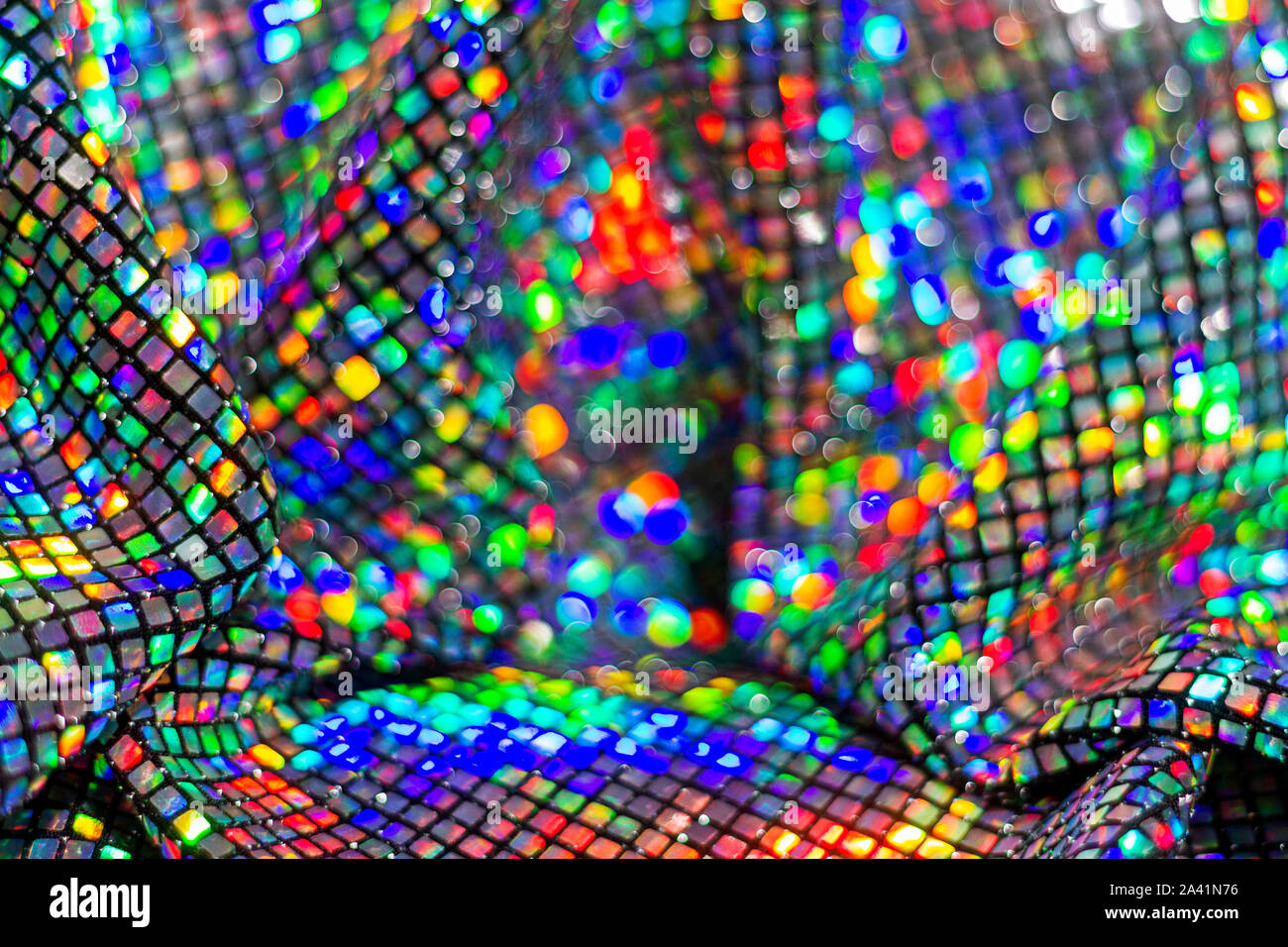 beautiful sequin fabric and color modulations Stock Photo - Alamy