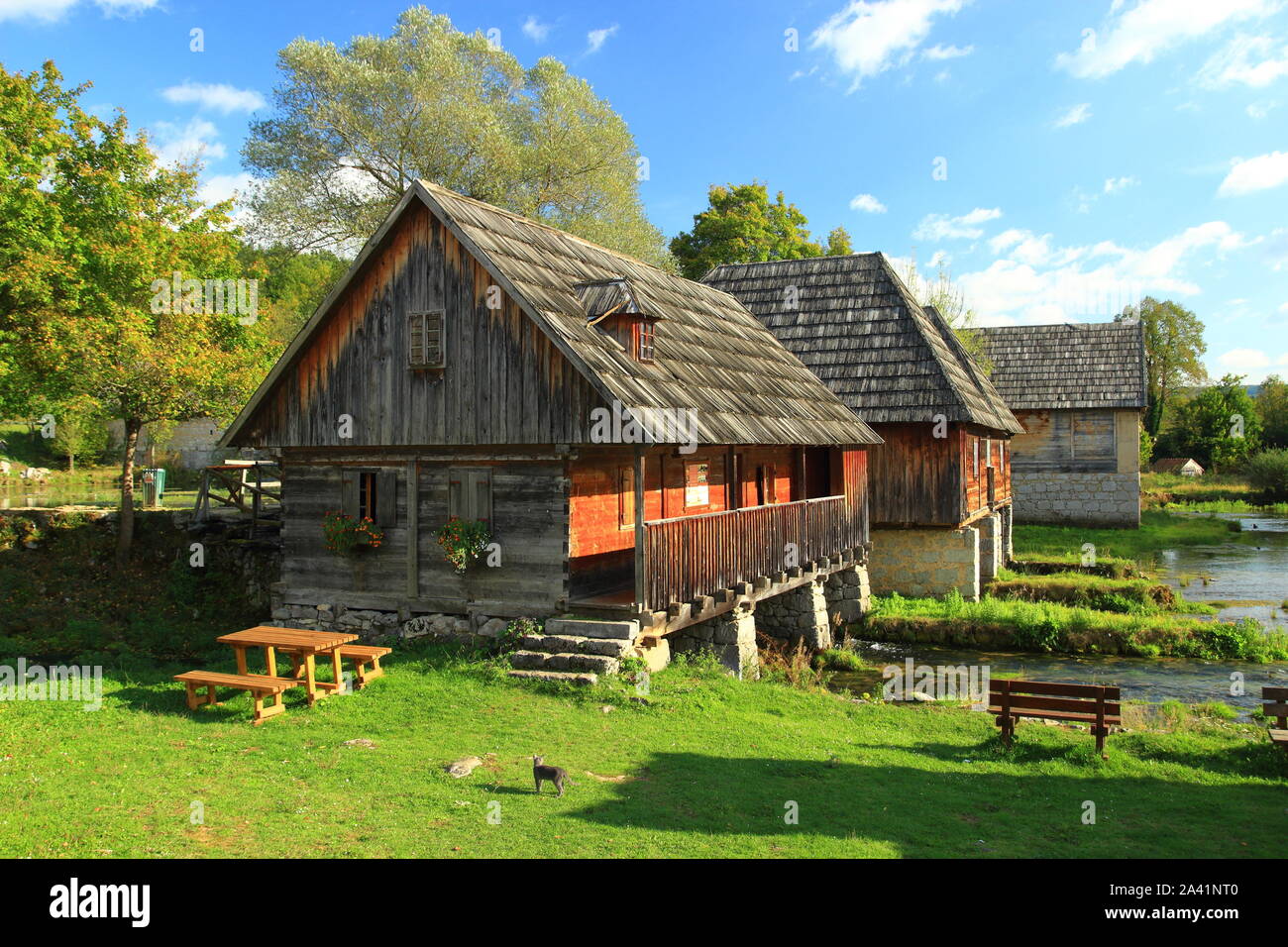 Croatia, region of Lika, Majerovo vrilo river source of Gacka ...