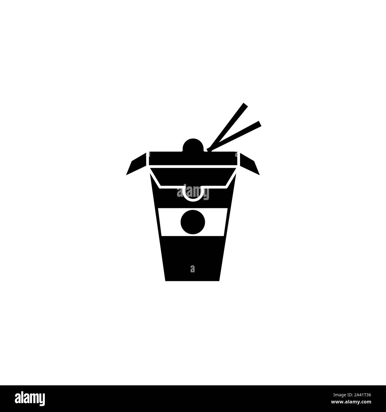 chinese fast food line style icon vector illustration design Stock ...