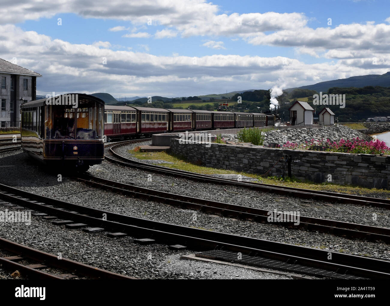 The Ffestiniog line Stock Photo - Alamy