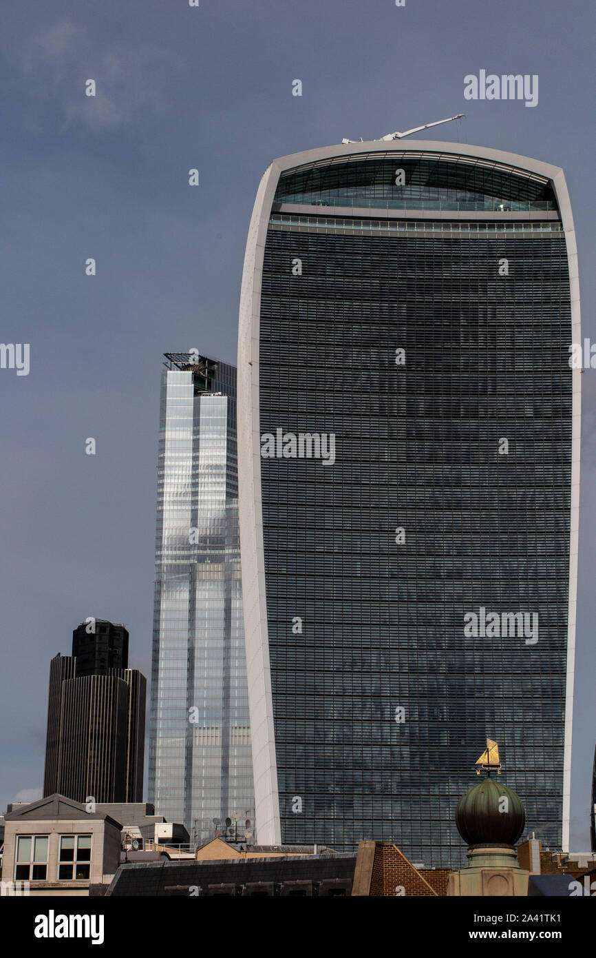 The famous Walkie talkie building (20 Fenchurch Street) in the ...