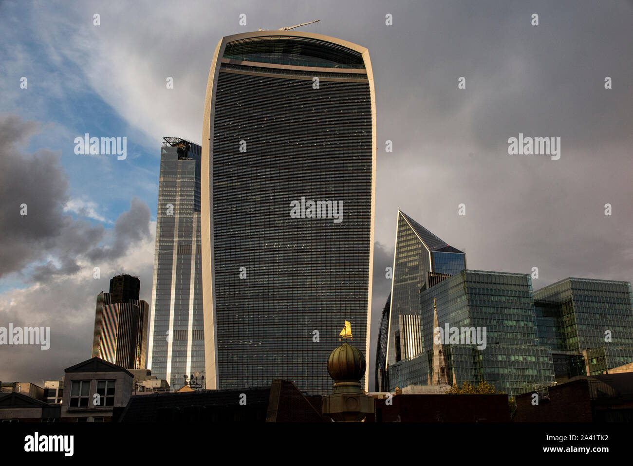 The famous Walkie talkie building (20 Fenchurch Street) in the ...