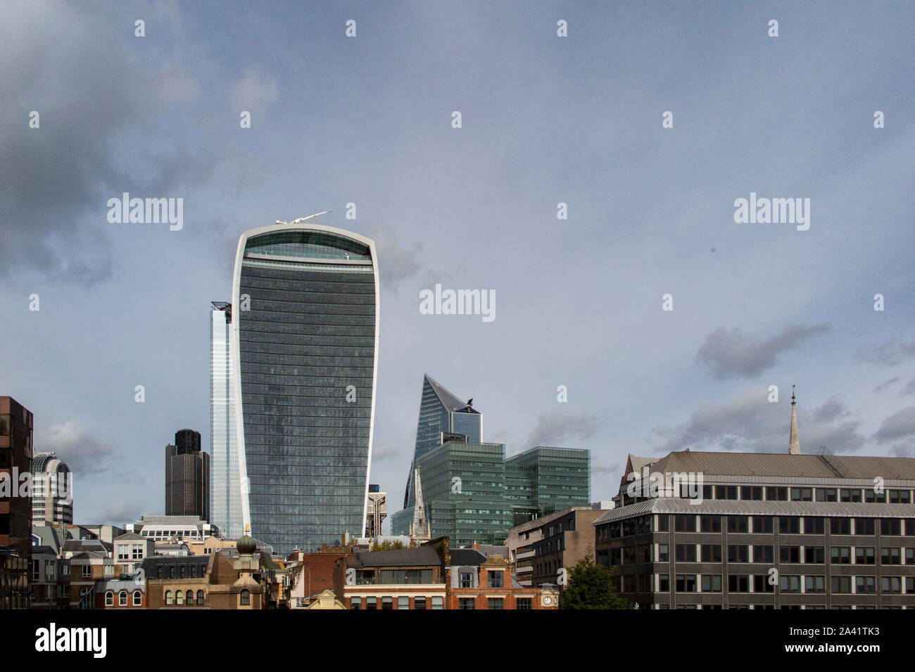 The famous Walkie talkie building (20 Fenchurch Street) in the ...
