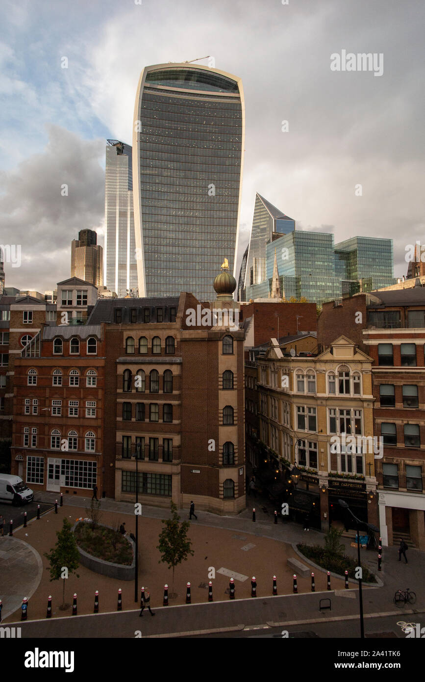 The famous Walkie talkie building (20 Fenchurch Street) in the ...
