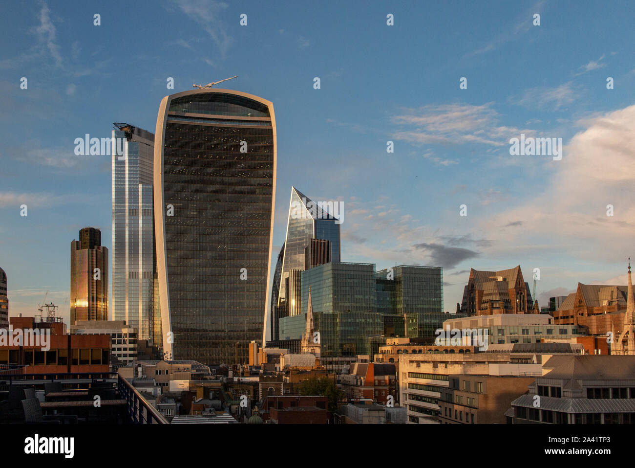 The famous Walkie talkie building (20 Fenchurch Street) in the ...