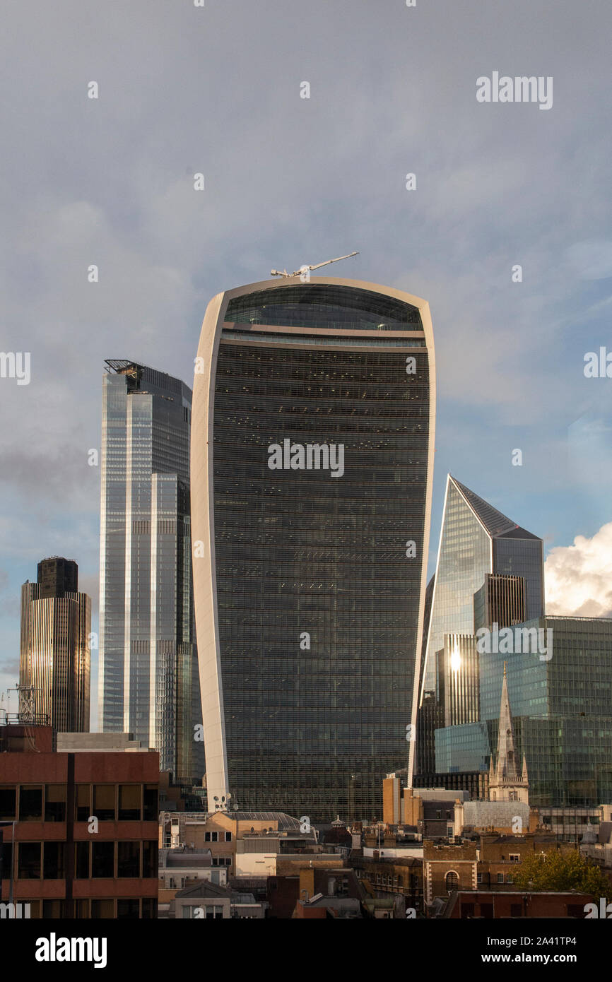 The famous Walkie talkie building (20 Fenchurch Street) in the ...
