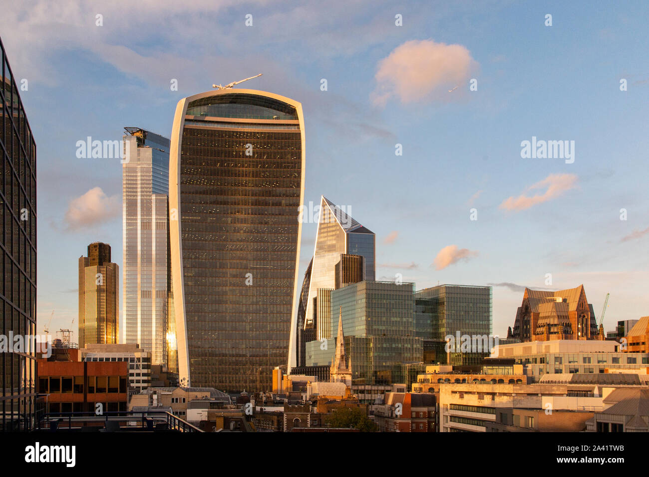 The famous Walkie talkie building (20 Fenchurch Street) in the ...