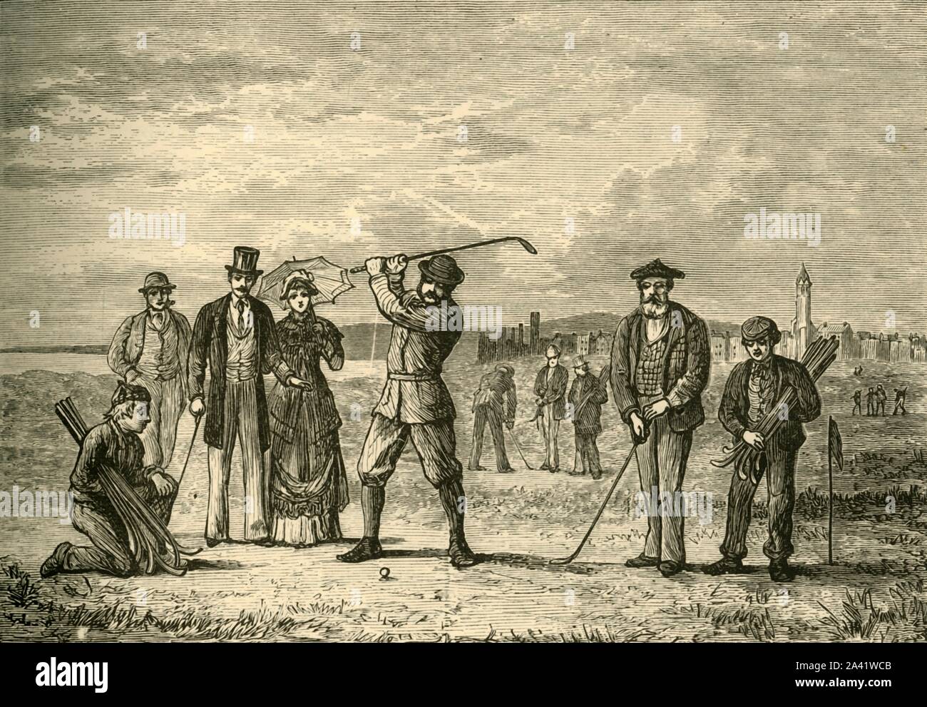 Scotland golf 19th century hi-res stock photography and images - Alamy