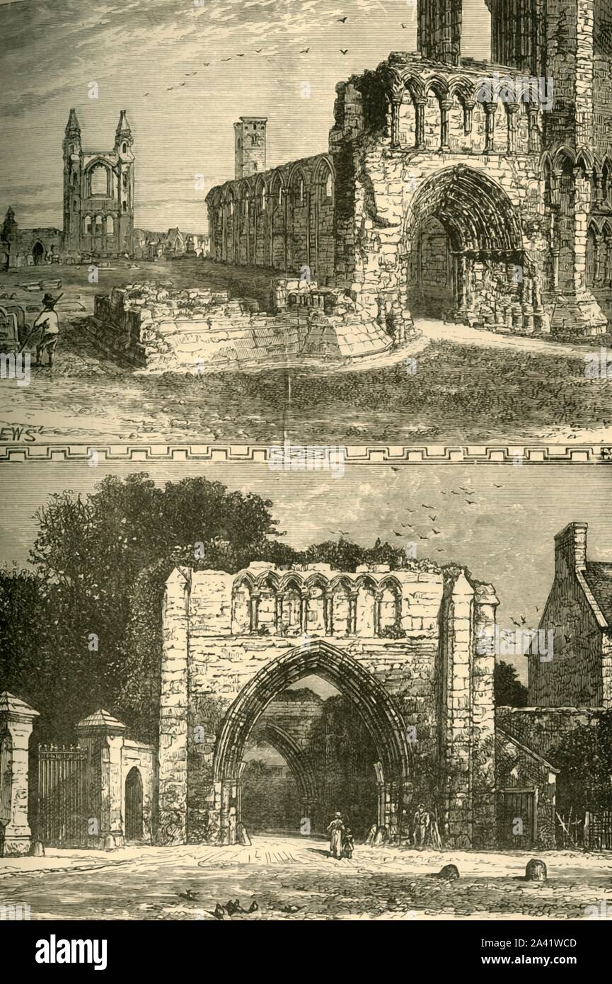 19th century engraving st andrews hi-res stock photography and images ...