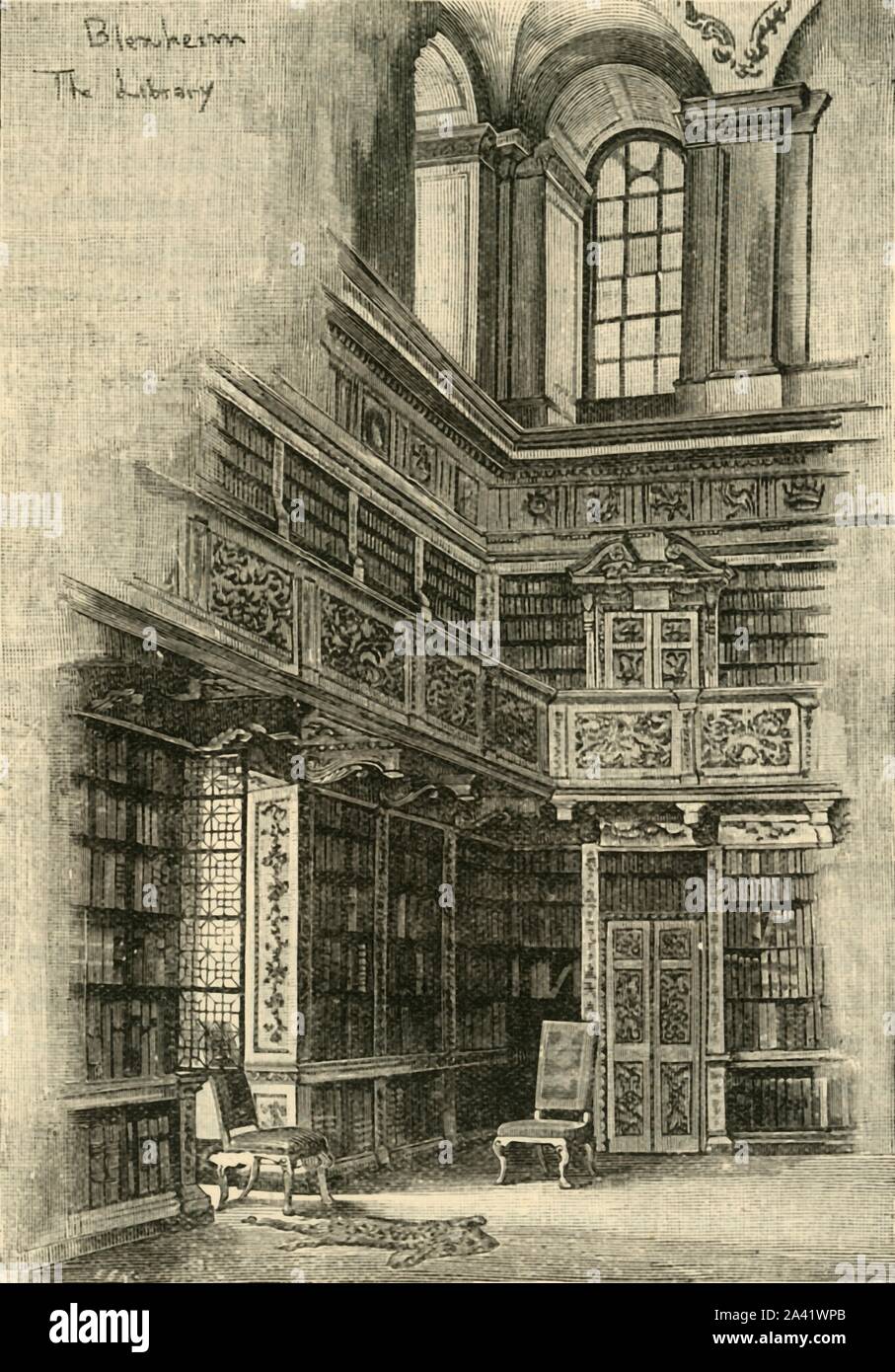 Blenheim palace interior hi-res stock photography and images - Alamy
