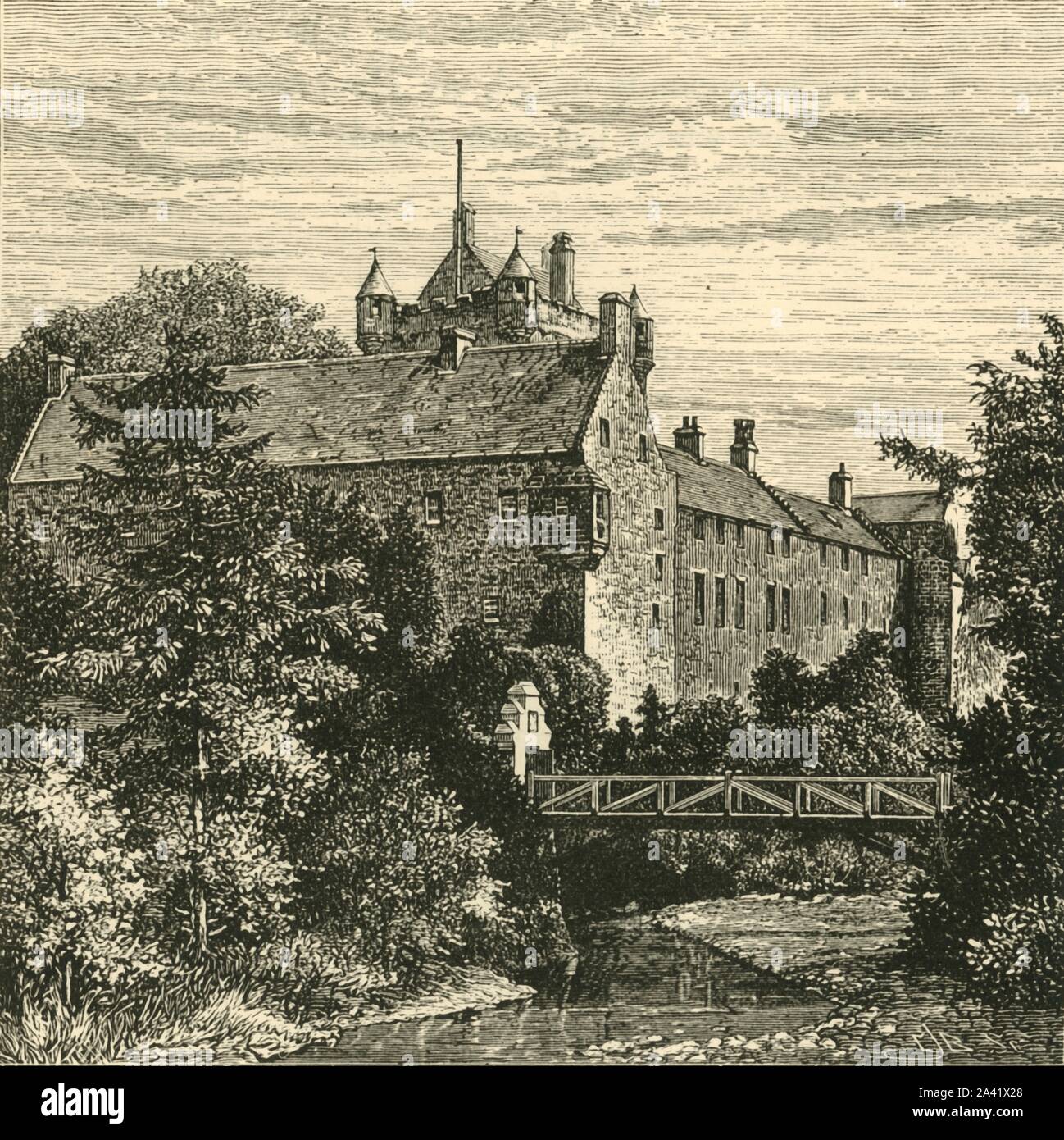 'Cawdor Castle', 1898. Cawdor Castle built around a 15th-century tower ...