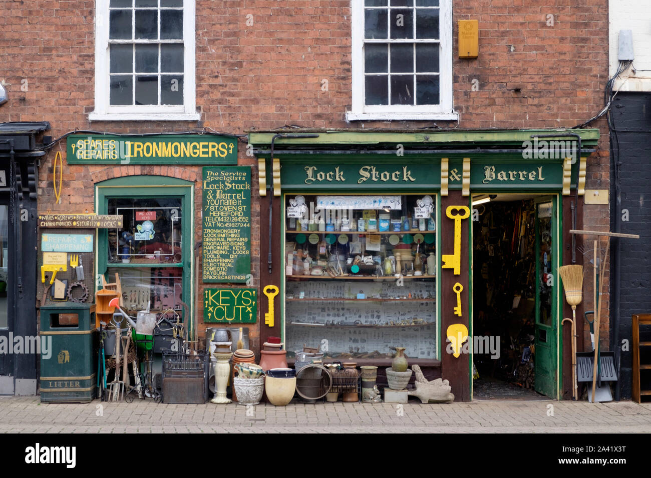 Around the City of Hereford, in Herefordshire, UK. Lock Stock & Barrel ...
